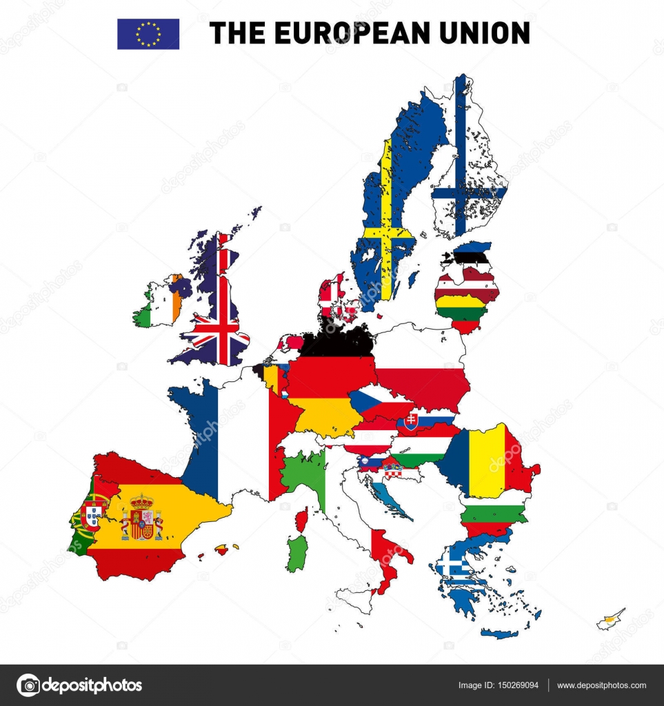 Vector map of The European Union Stock Illustration by ©zlatovlaska2008 ...