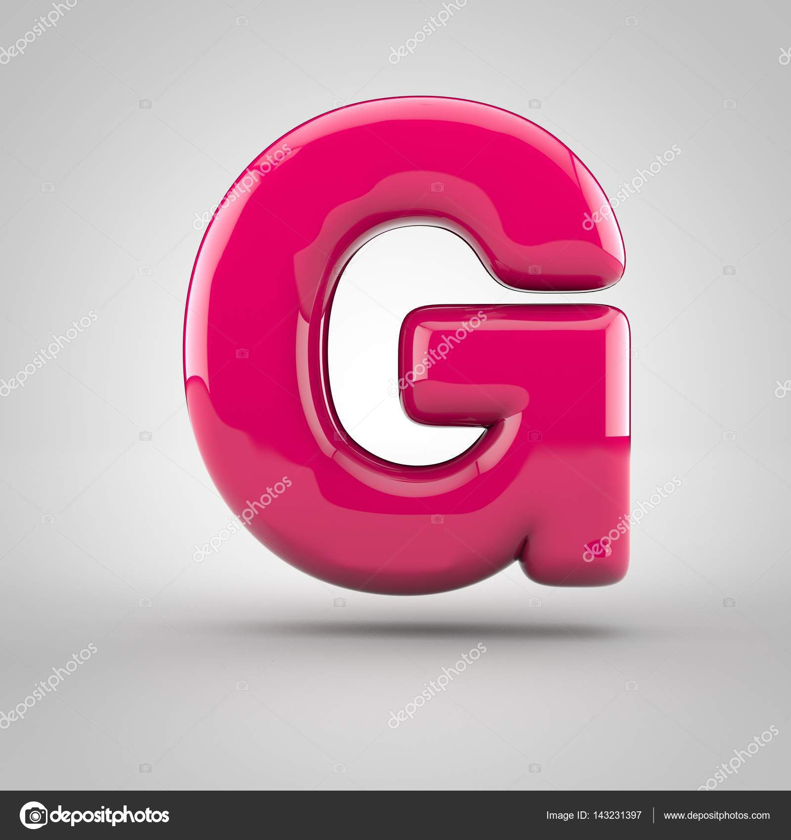 Pintura rosa brillante letra G — Foto de stock #143231397 © whitebarbie