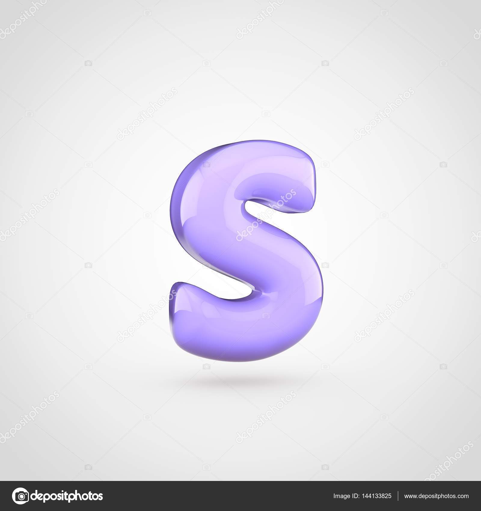 Violet volume letter s — Stock Photo © whitebarbie #144133825