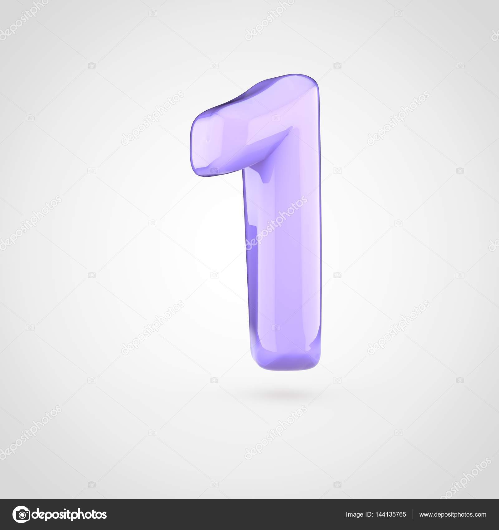 Violet volume number 1 — Stock Photo © whitebarbie #144135765