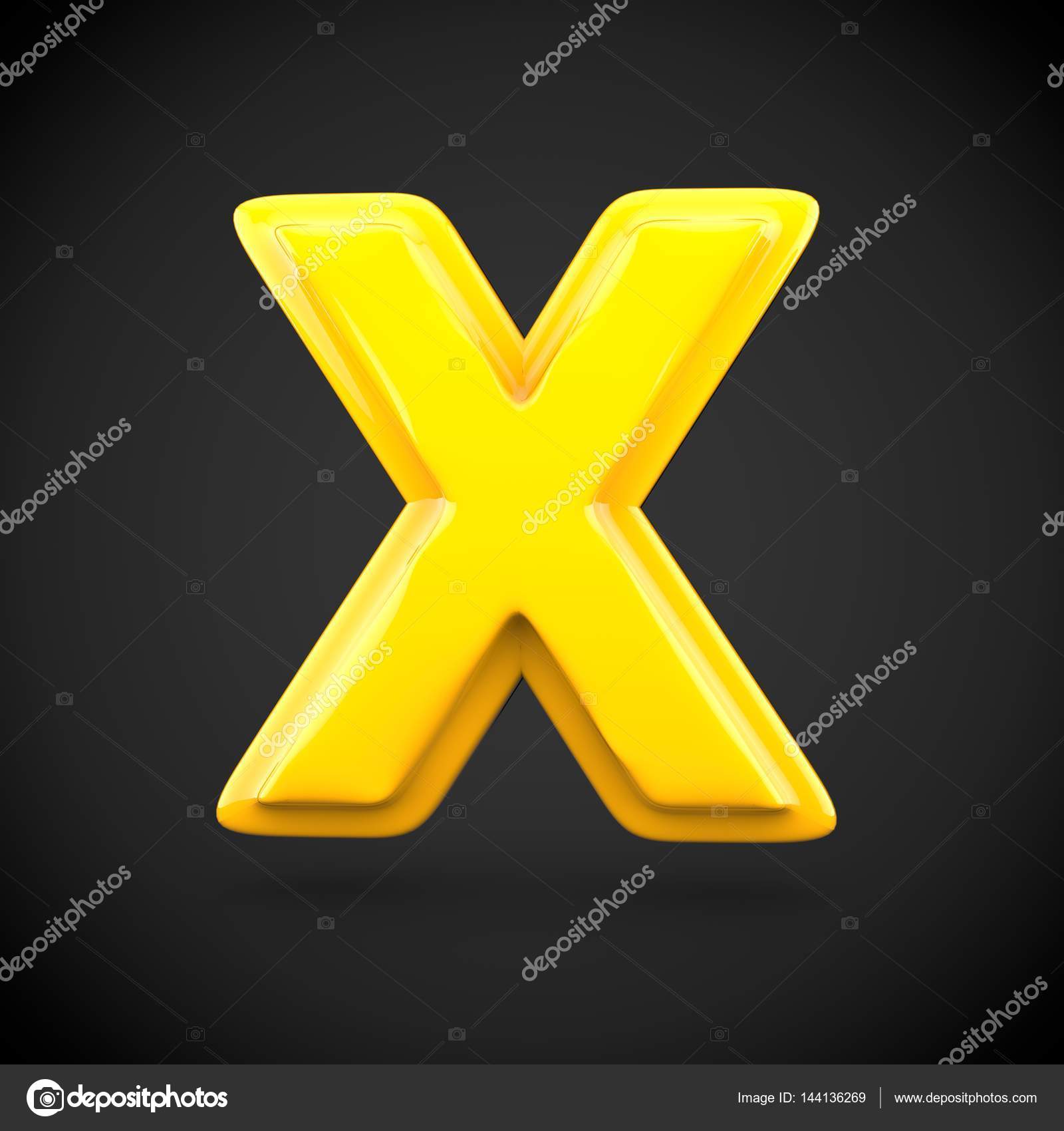 Yellow volume character X — Stock Photo © whitebarbie #144136269
