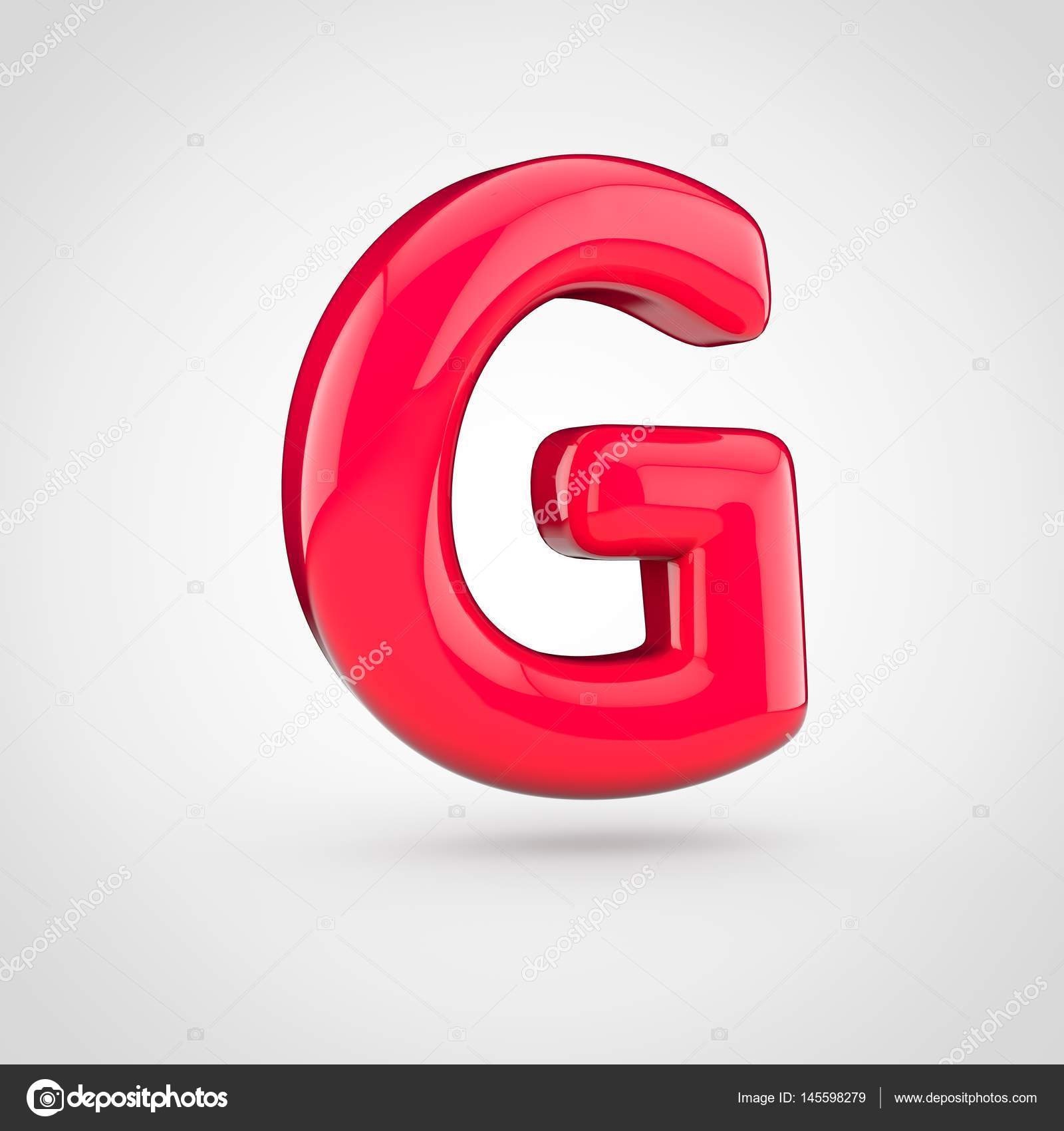Red volume letter g — Stock Photo © whitebarbie #145598279