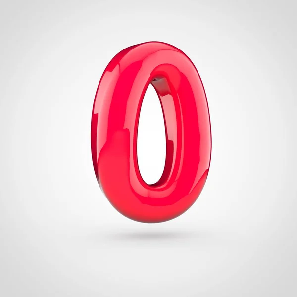 Plastic Pink Color Letter Lowercase Render Glossy Font Isolated White ...