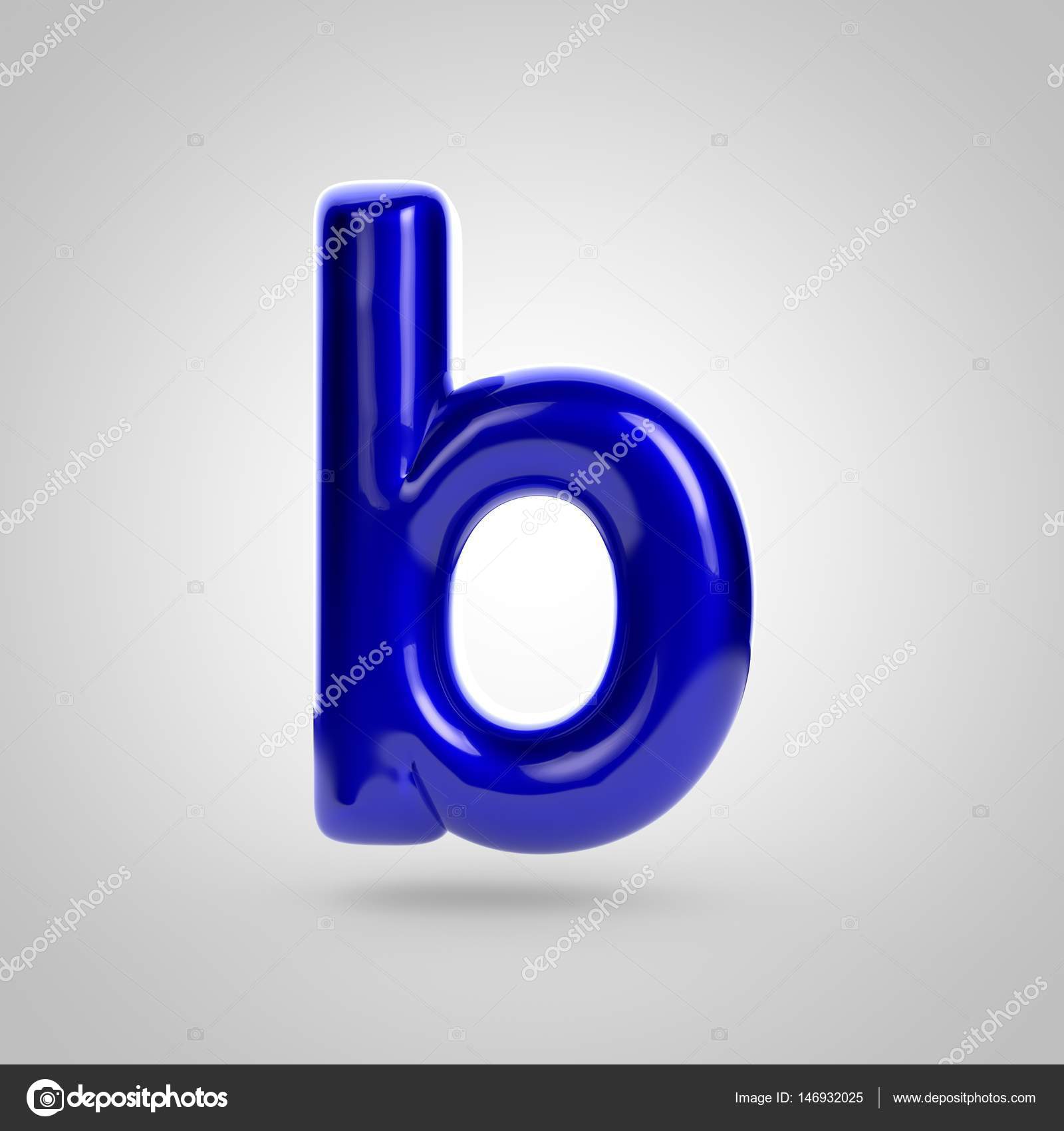 Blue volume letter b — Stock Photo © whitebarbie #146932025