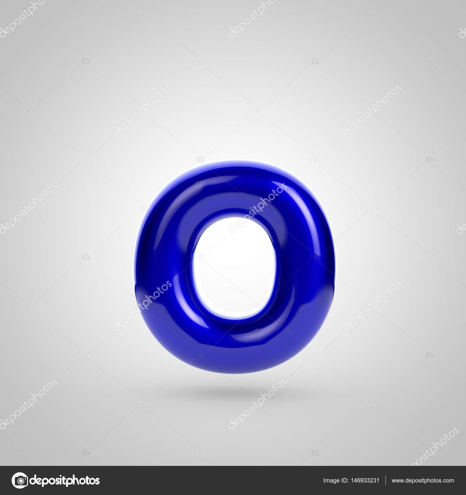 Blue volume letter o — Stock Photo © whitebarbie #146933231