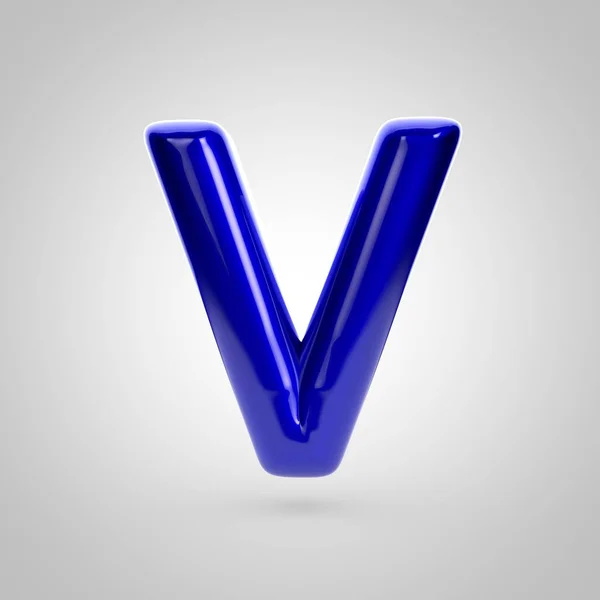Logotipo de letra v azul imágenes de stock de arte vectorial ...