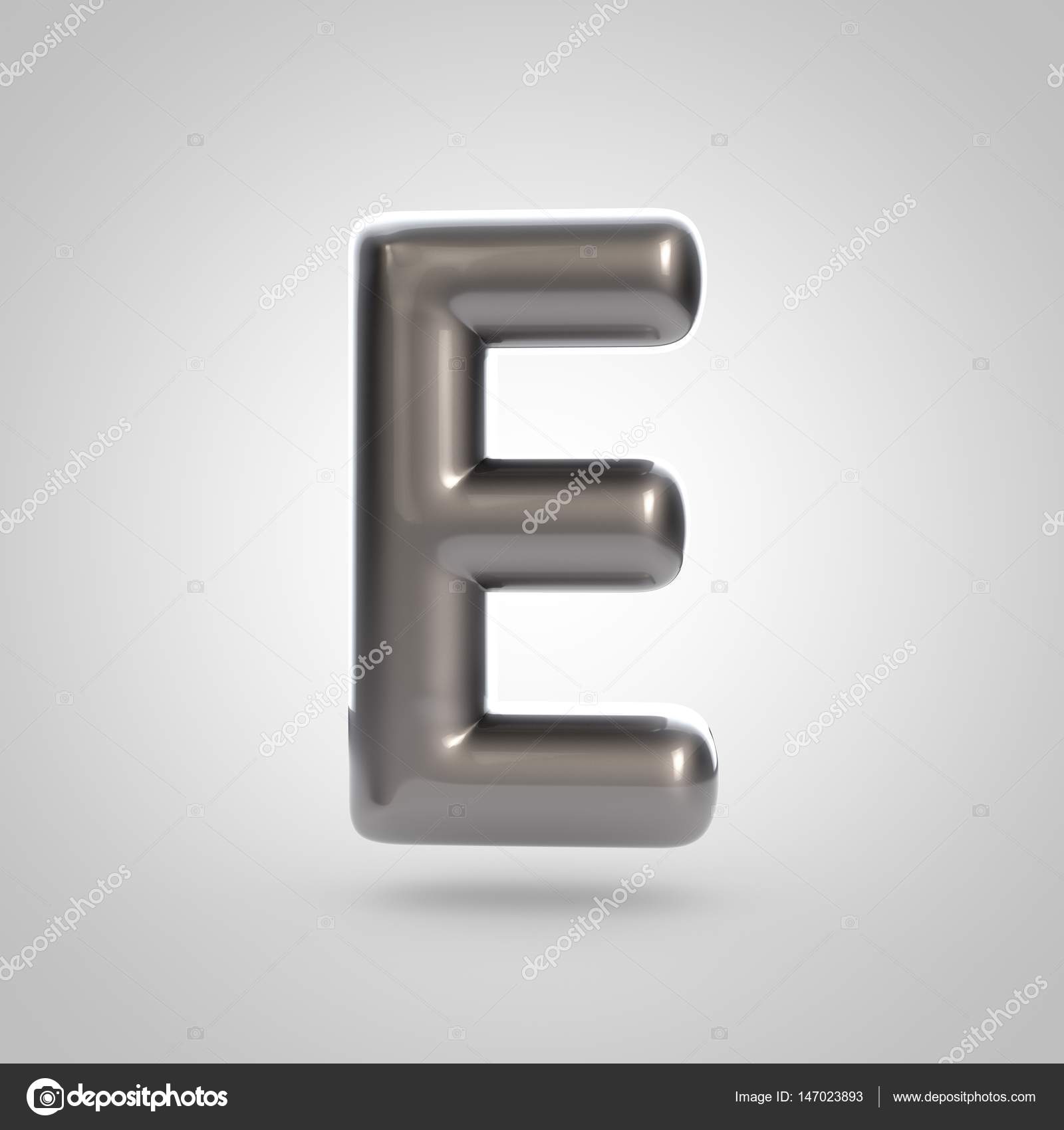 Grey volume letter e — Stock Photo © whitebarbie #147023893