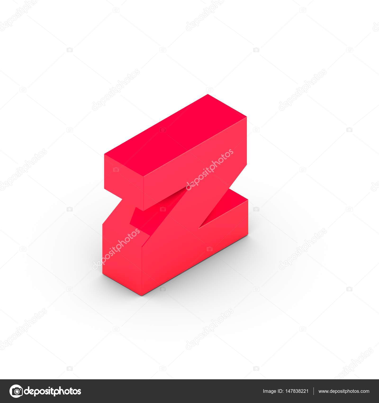 Isometric pink letter z — Stock Photo © whitebarbie #147838221