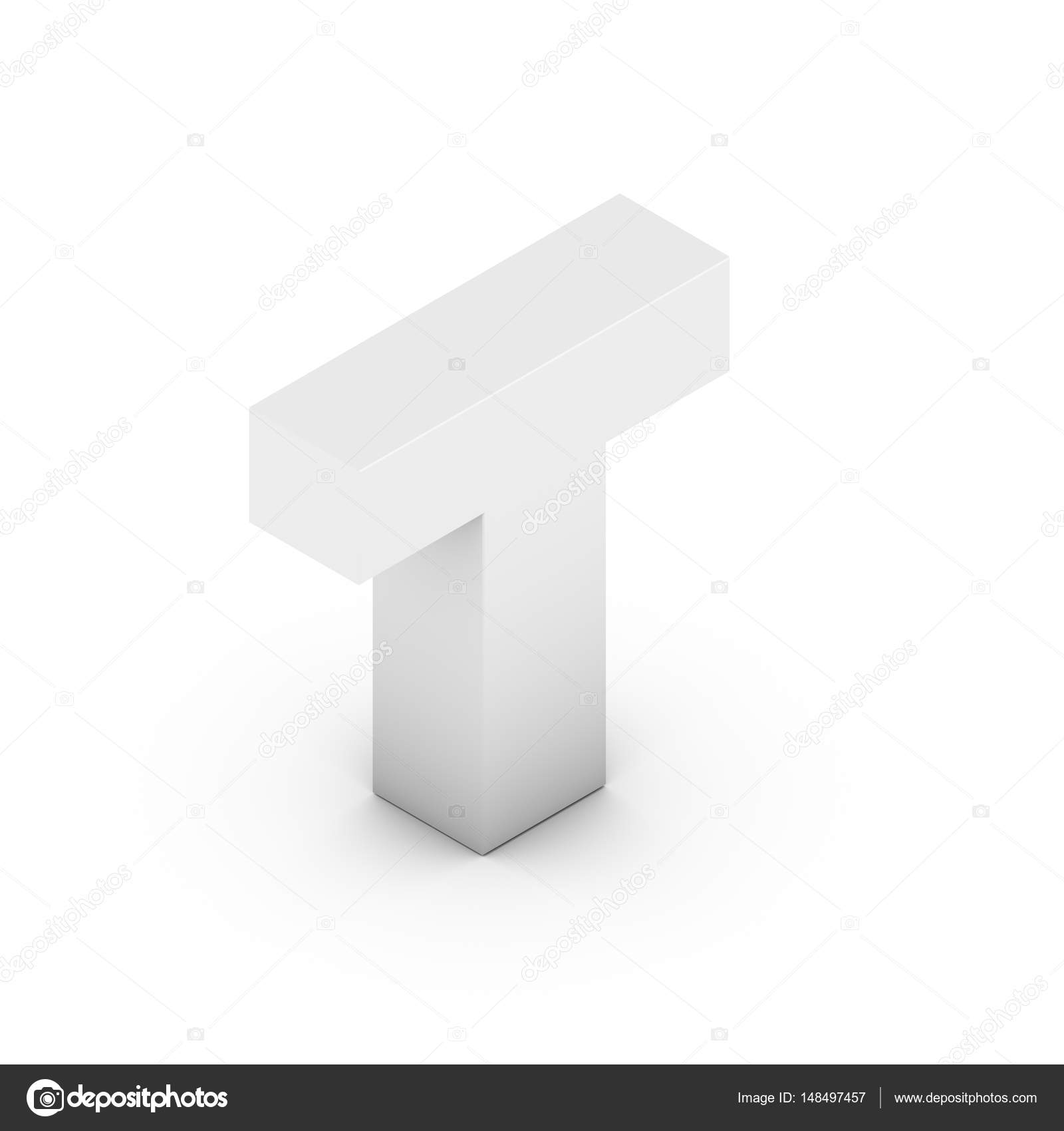 Isometric yellow letter T — Stock Photo © whitebarbie #148497457