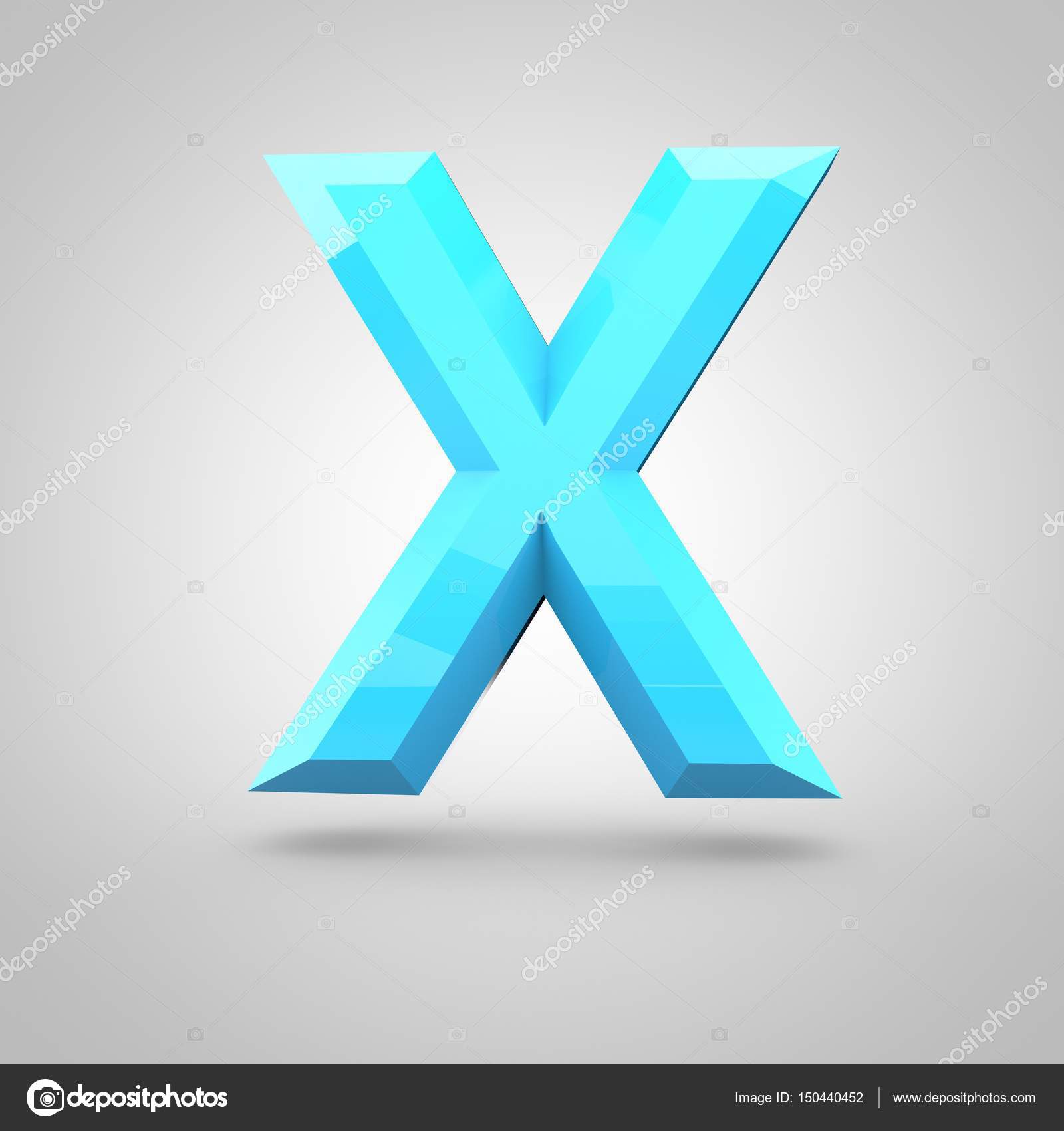 Isometric blue letter X — Stock Photo © whitebarbie #150440452