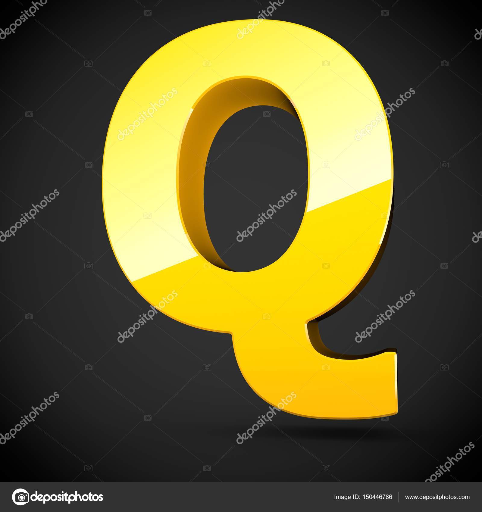 Isometric yellow letter Q — Stock Photo © whitebarbie #150446786