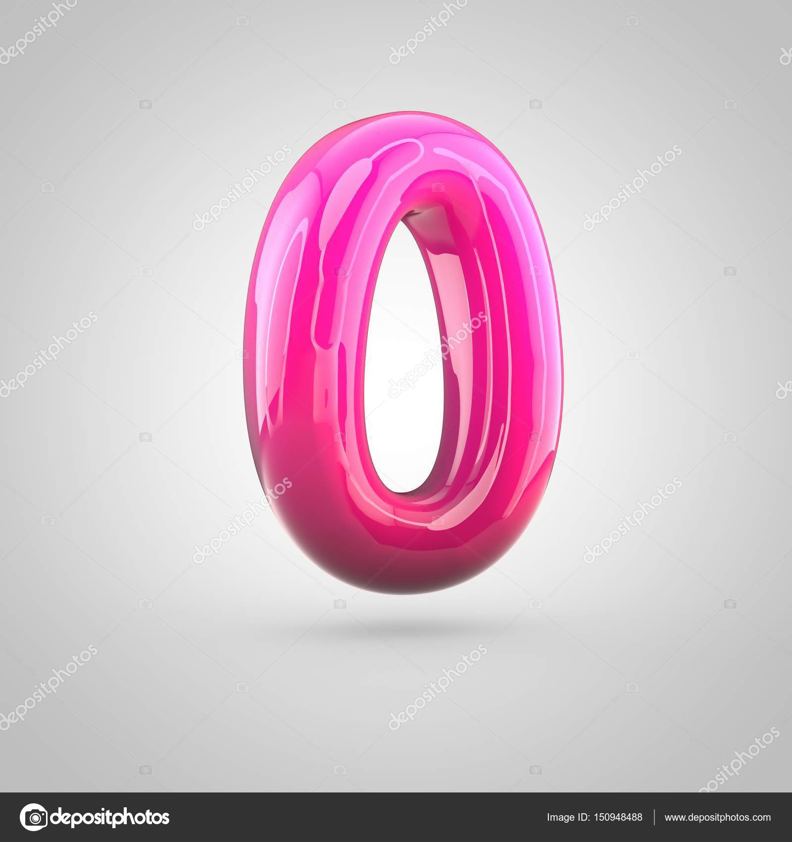 Number 0 Bubble Letter