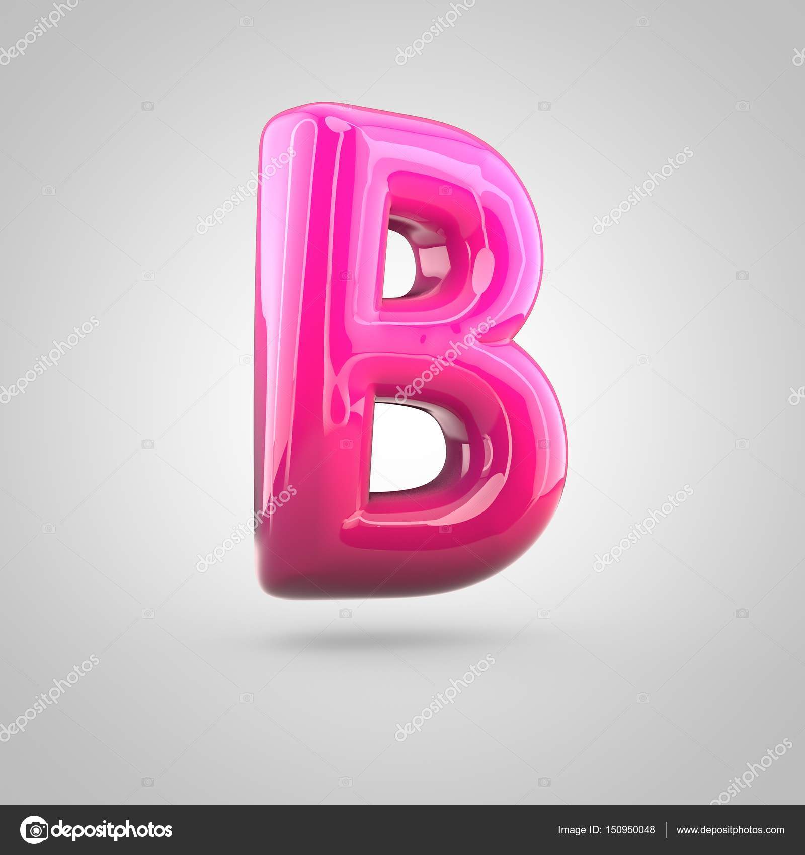 Huruf alfabet merah dan merah muda b — Foto Stok © whitebarbie #150950048