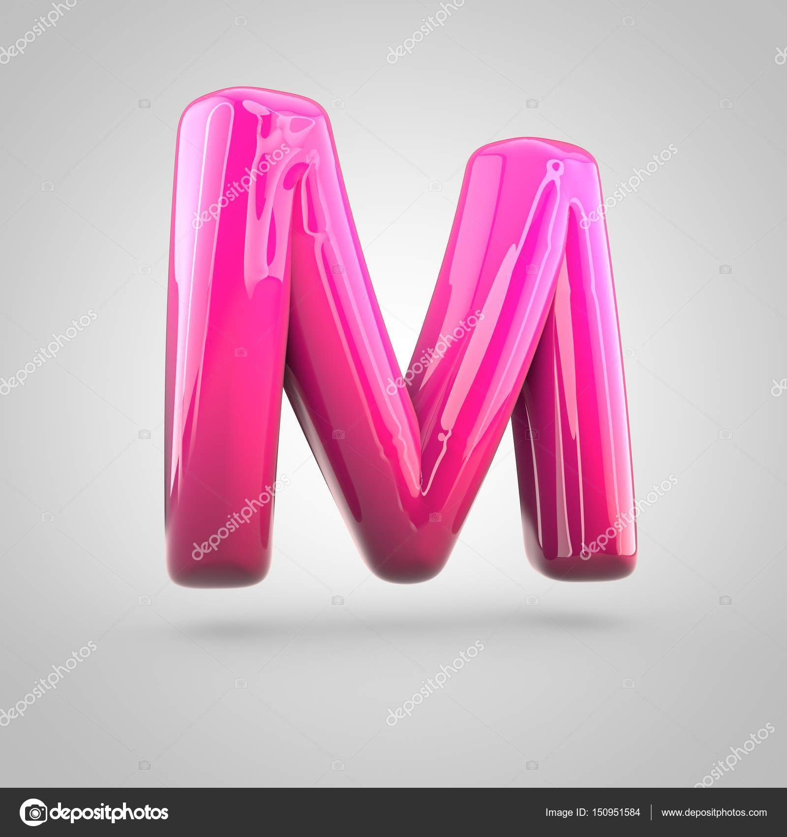 Letra m del alfabeto rojo y rosa — Foto de stock #150951584 © whitebarbie