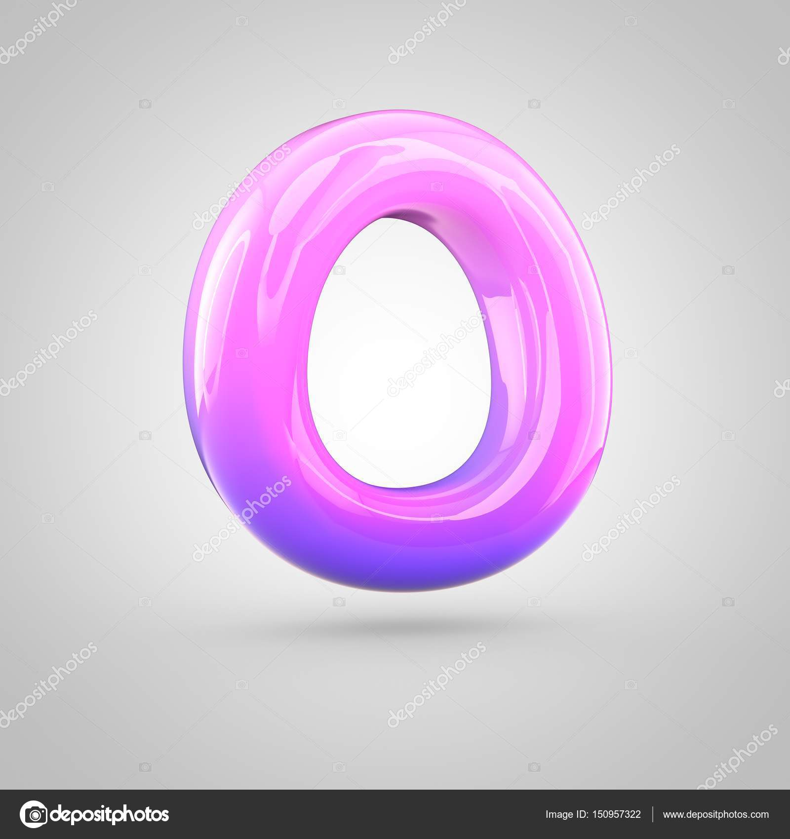 The Letter O In Colorful Bubble Letters
