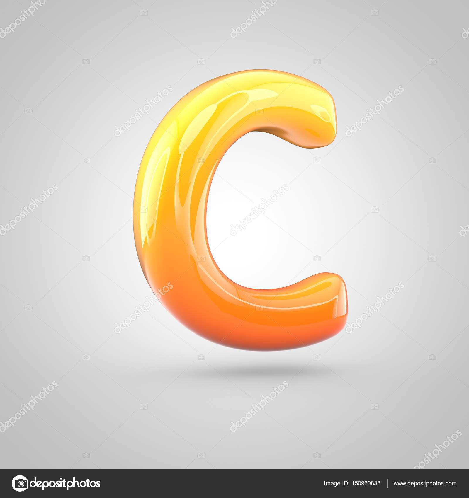 Orange and yellow alphabet letter c Stock Photo by ©whitebarbie 150960838