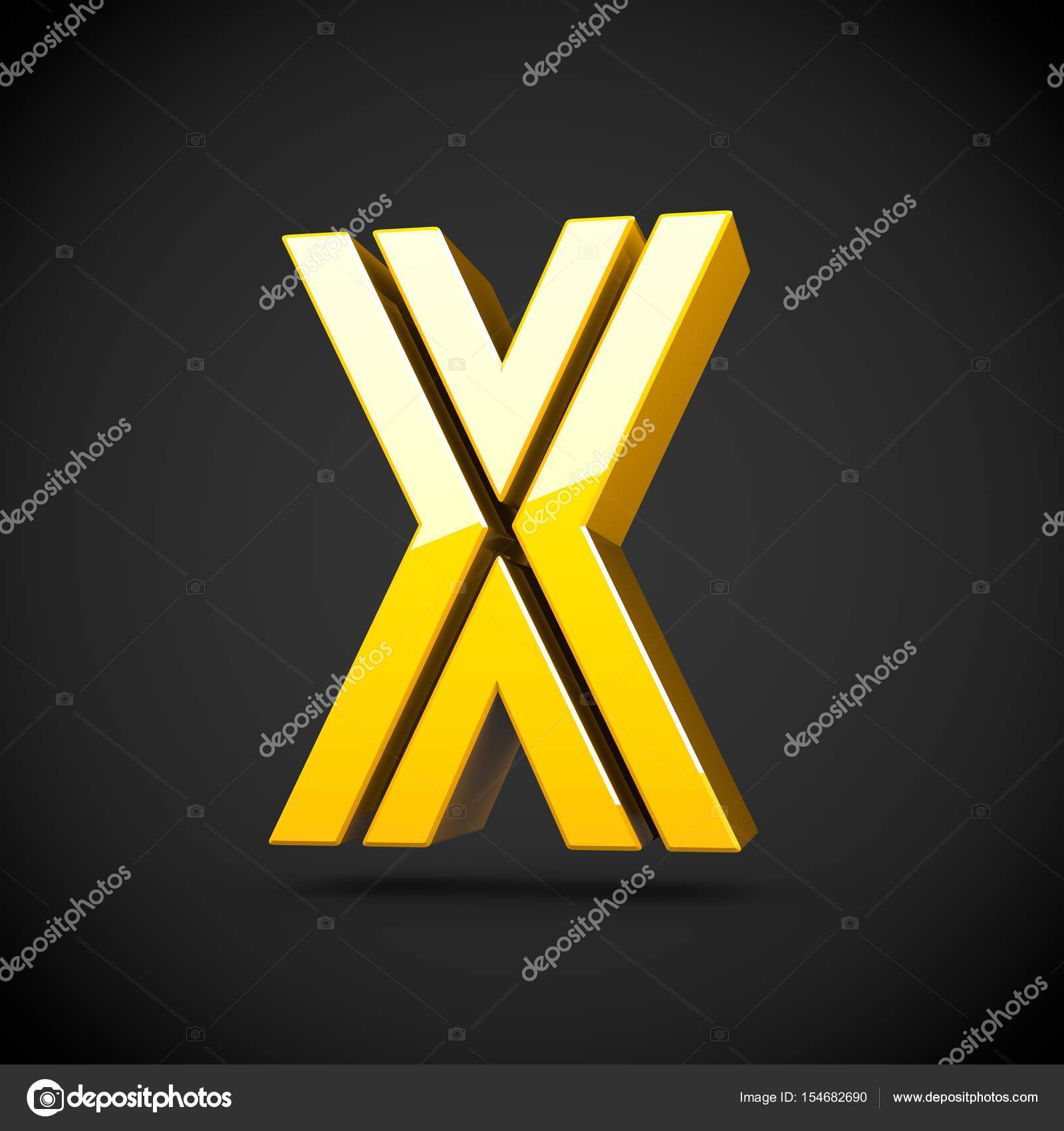 Yellow retro letter X — Stock Photo © whitebarbie #154682690
