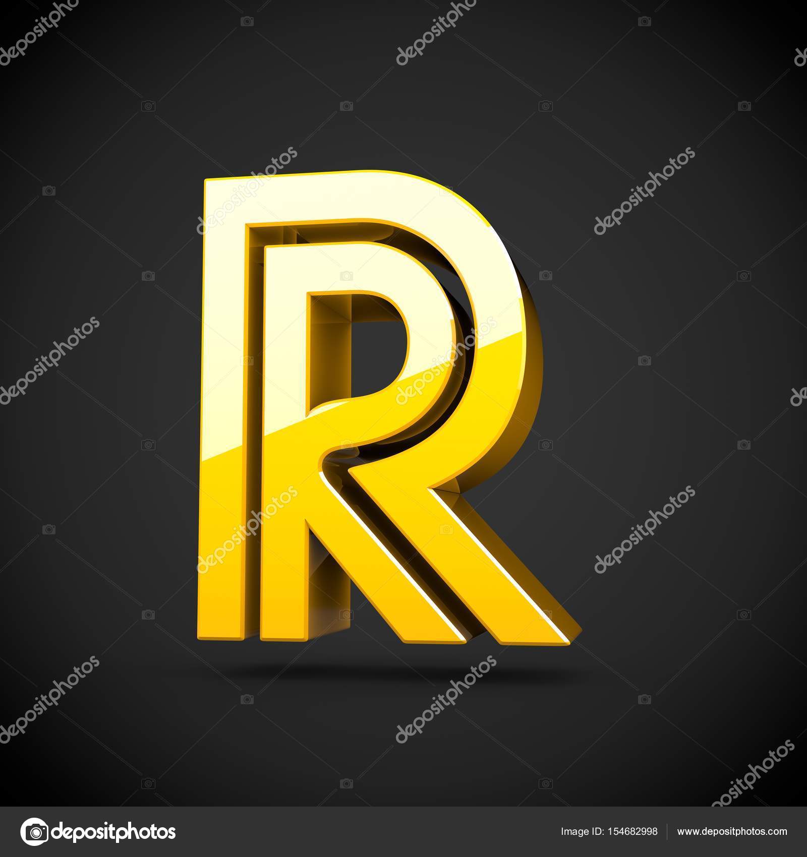 Letra retro amarilla R — Foto de stock #154682998 © whitebarbie