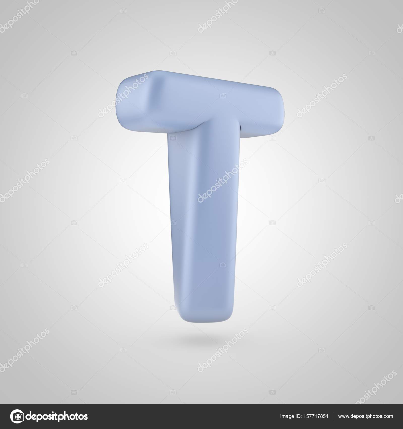 Serenity color letter T uppercase Stock Photo by ©whitebarbie 157717854