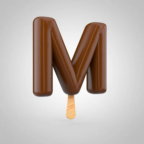 Ice cream letter N lowercase. Yellow popsicle alphabet. 3d rendered ...