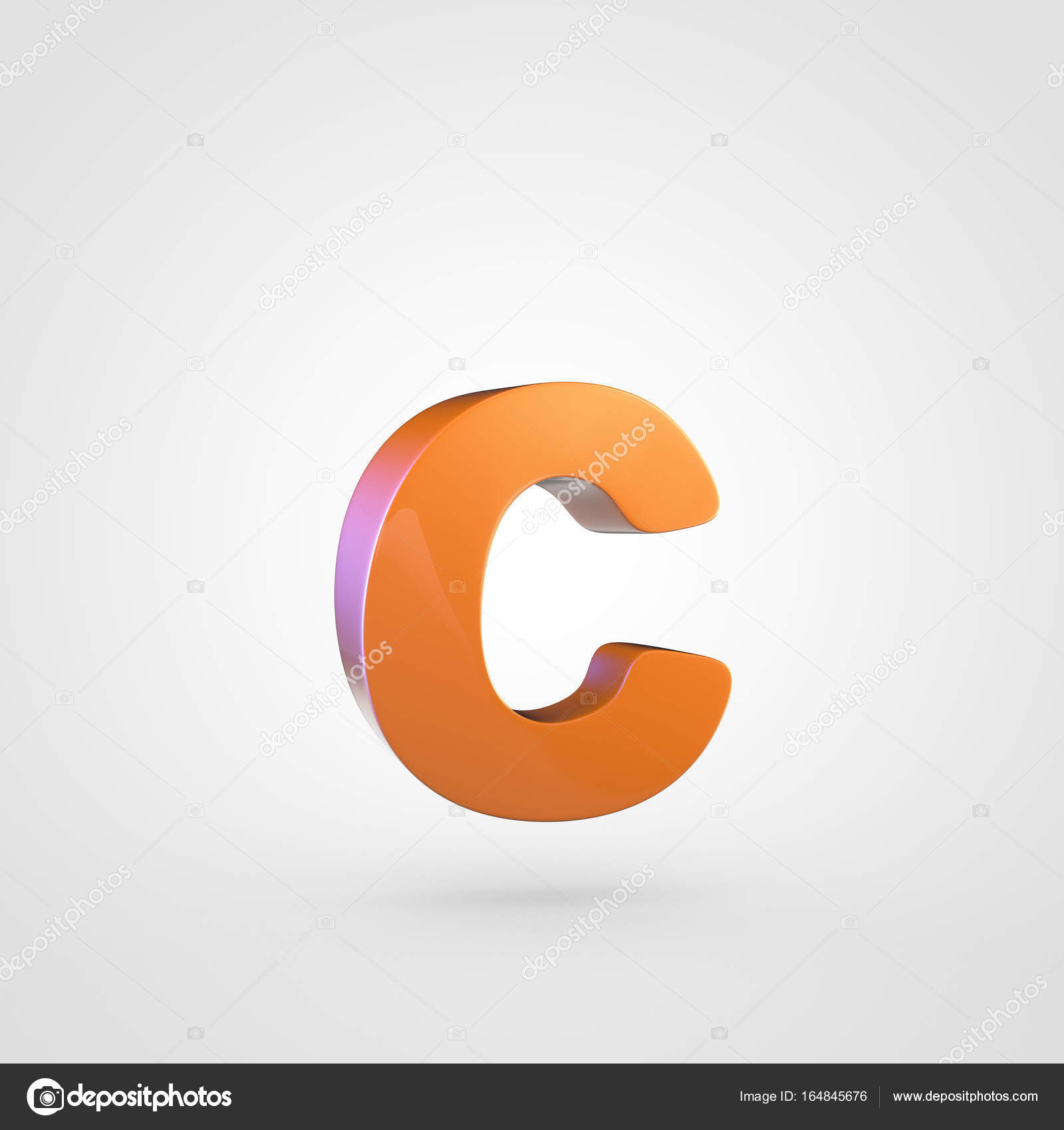 Lowercase orange letter C — Stock Photo © whitebarbie #164845676