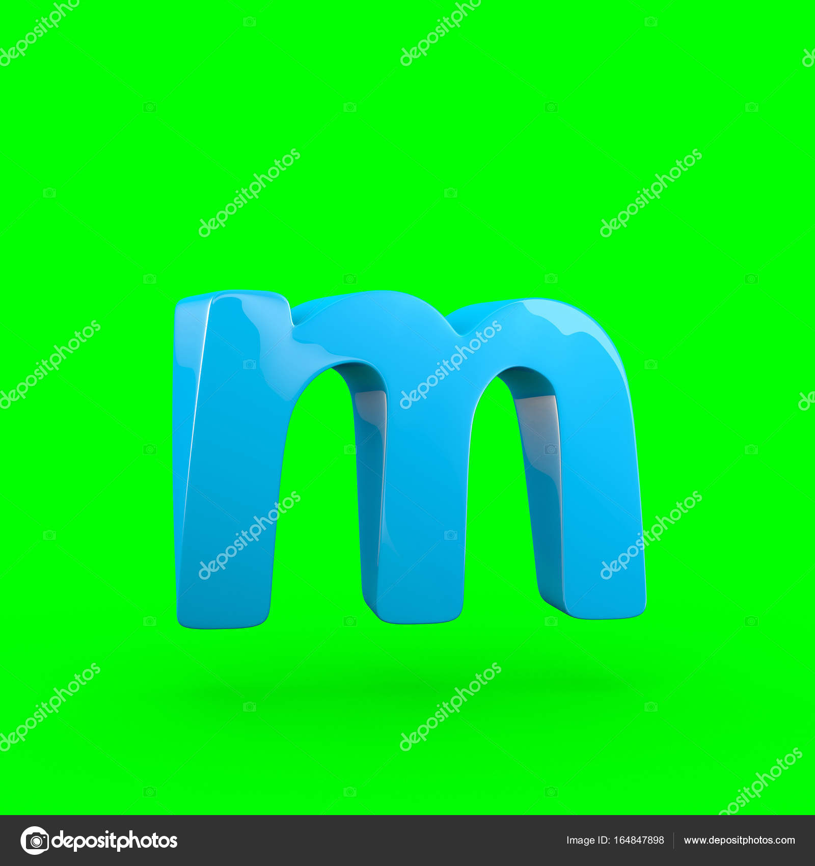 Lowercase blue letter M — Stock Photo © whitebarbie #164847898