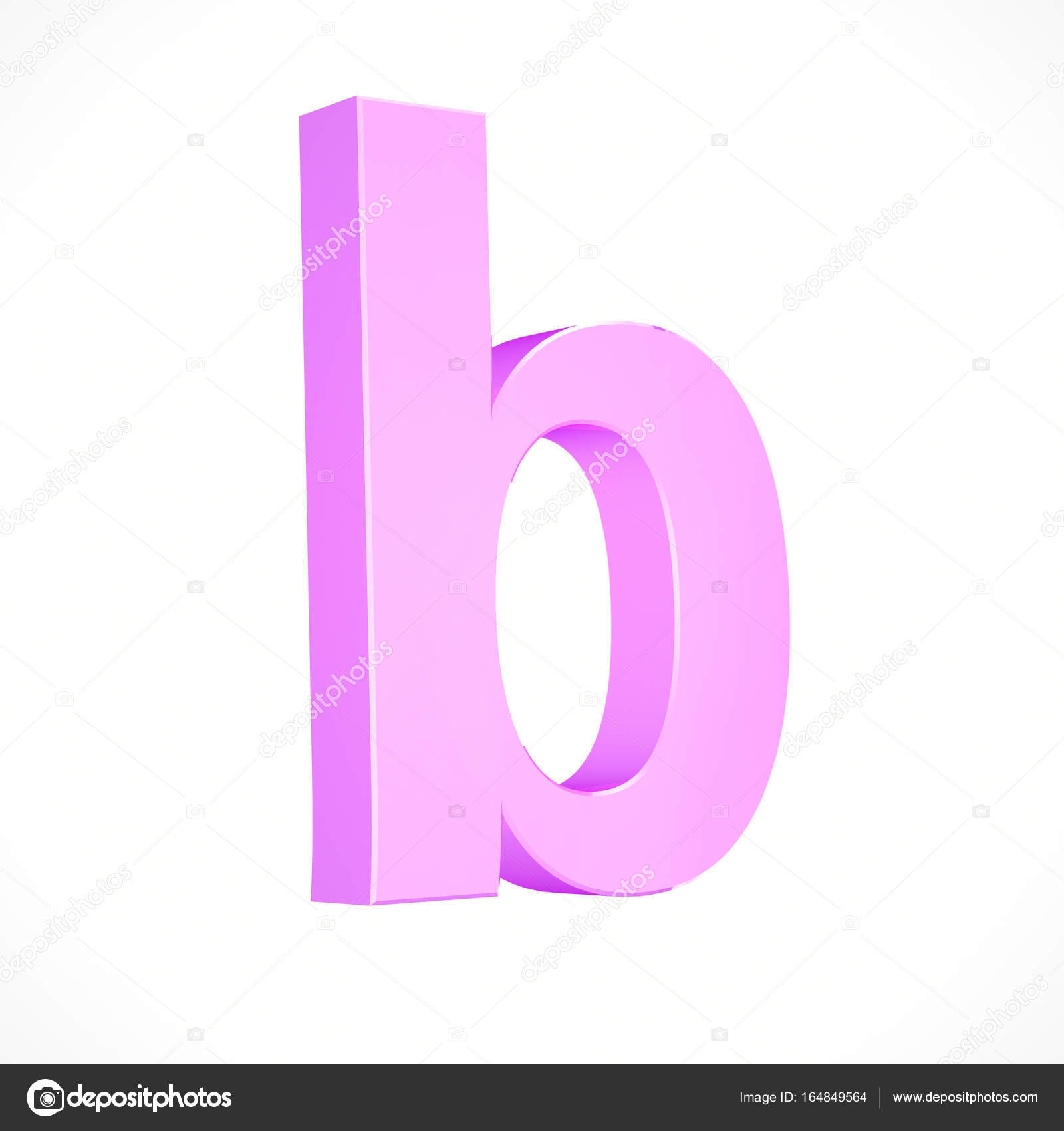 Lowercase pink letter B — Stock Photo © whitebarbie #164849564
