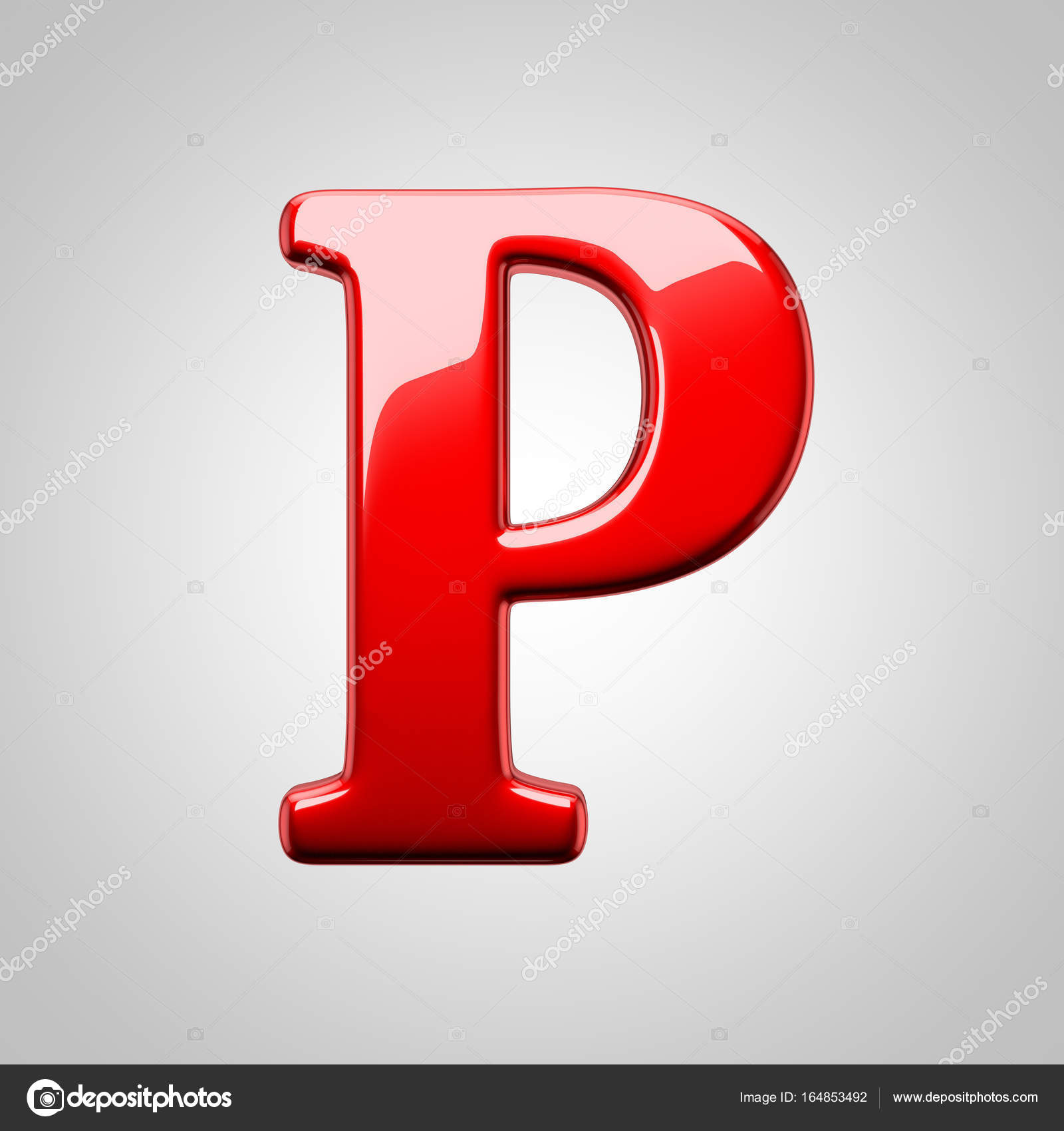 Uppercase red letter P — Stock Photo © whitebarbie #164853492
