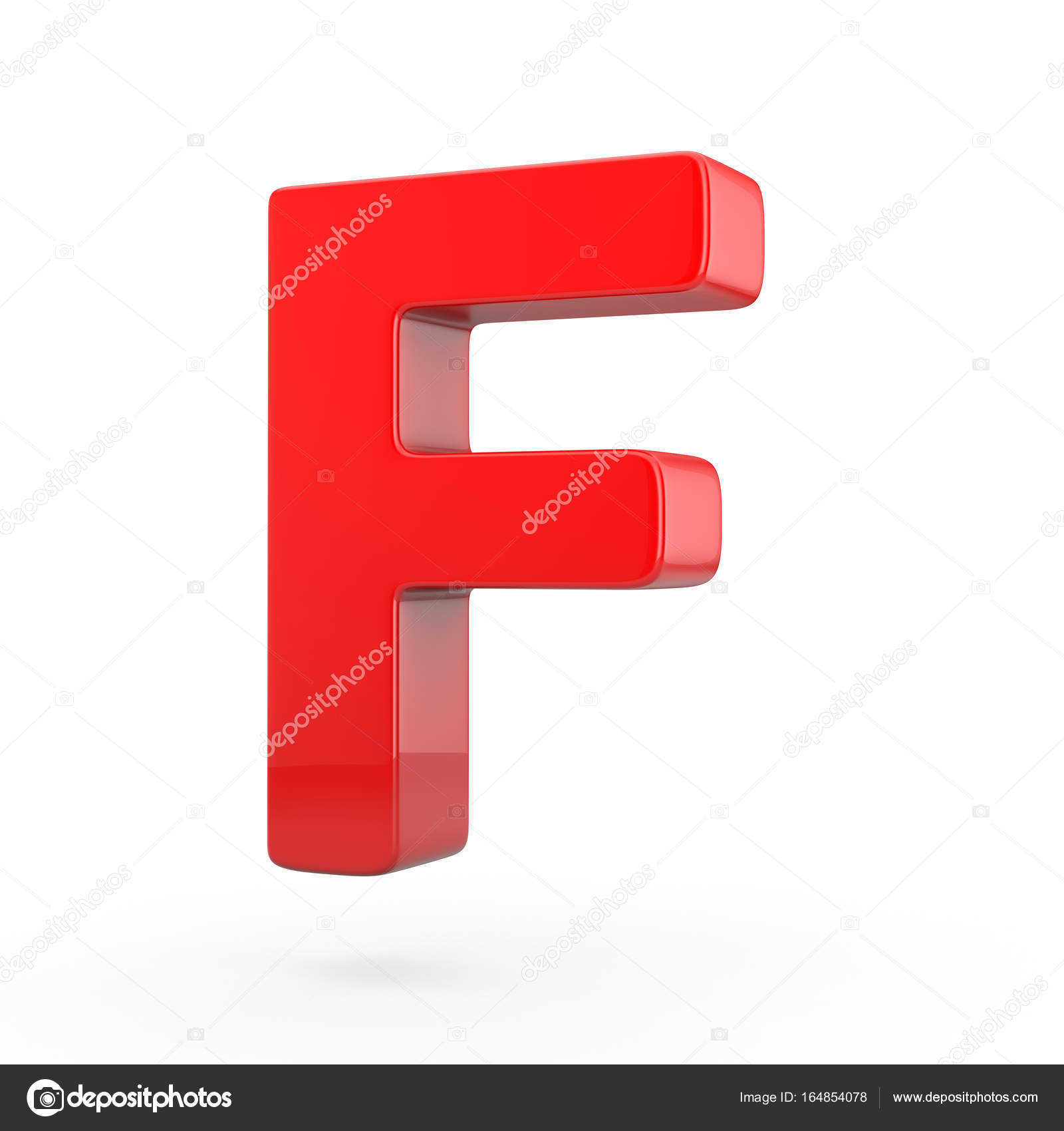 Uppercase red letter F — Stock Photo © whitebarbie #164854078