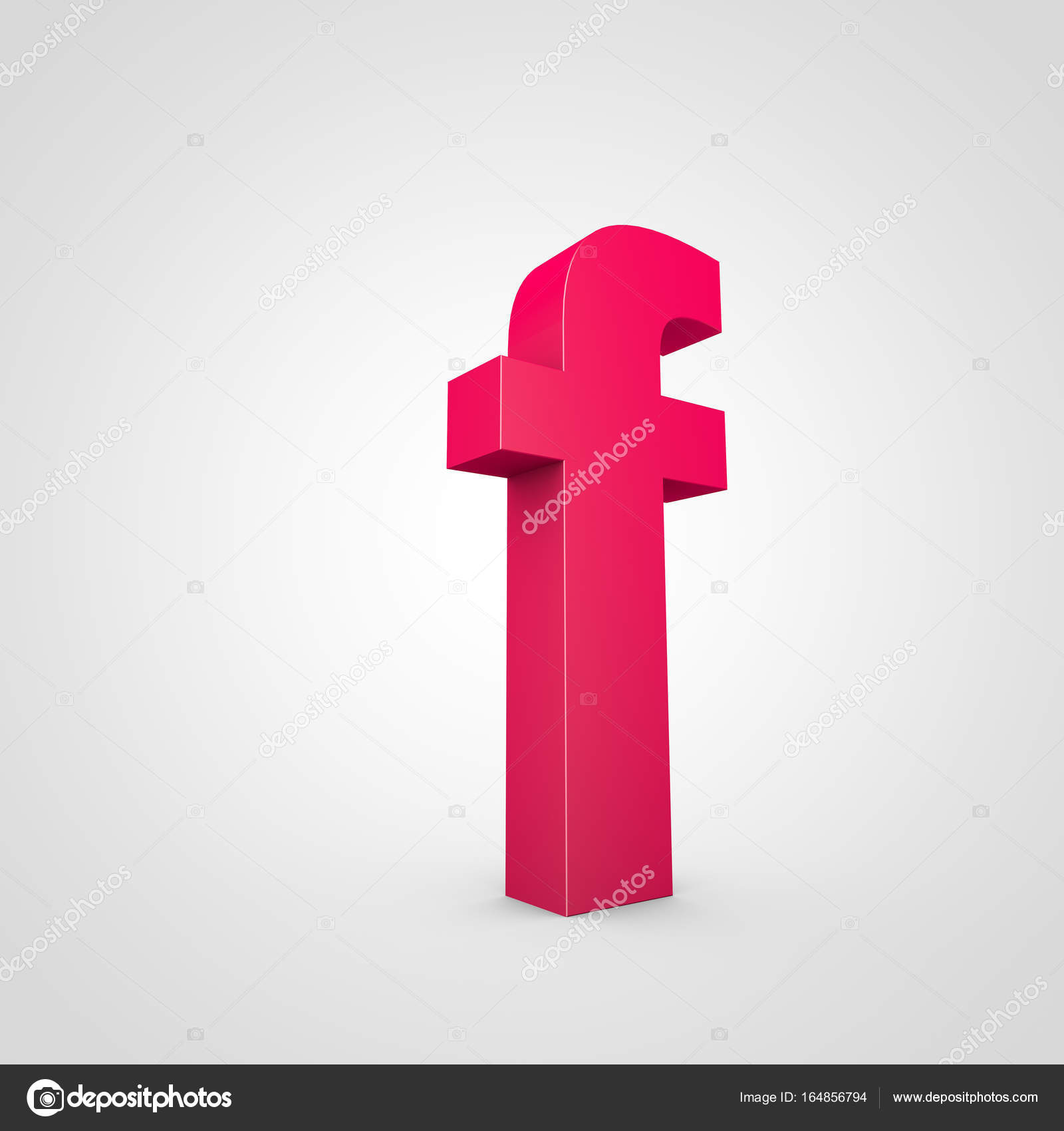 Lowercase pink letter F Stock Photo by ©whitebarbie 164856794