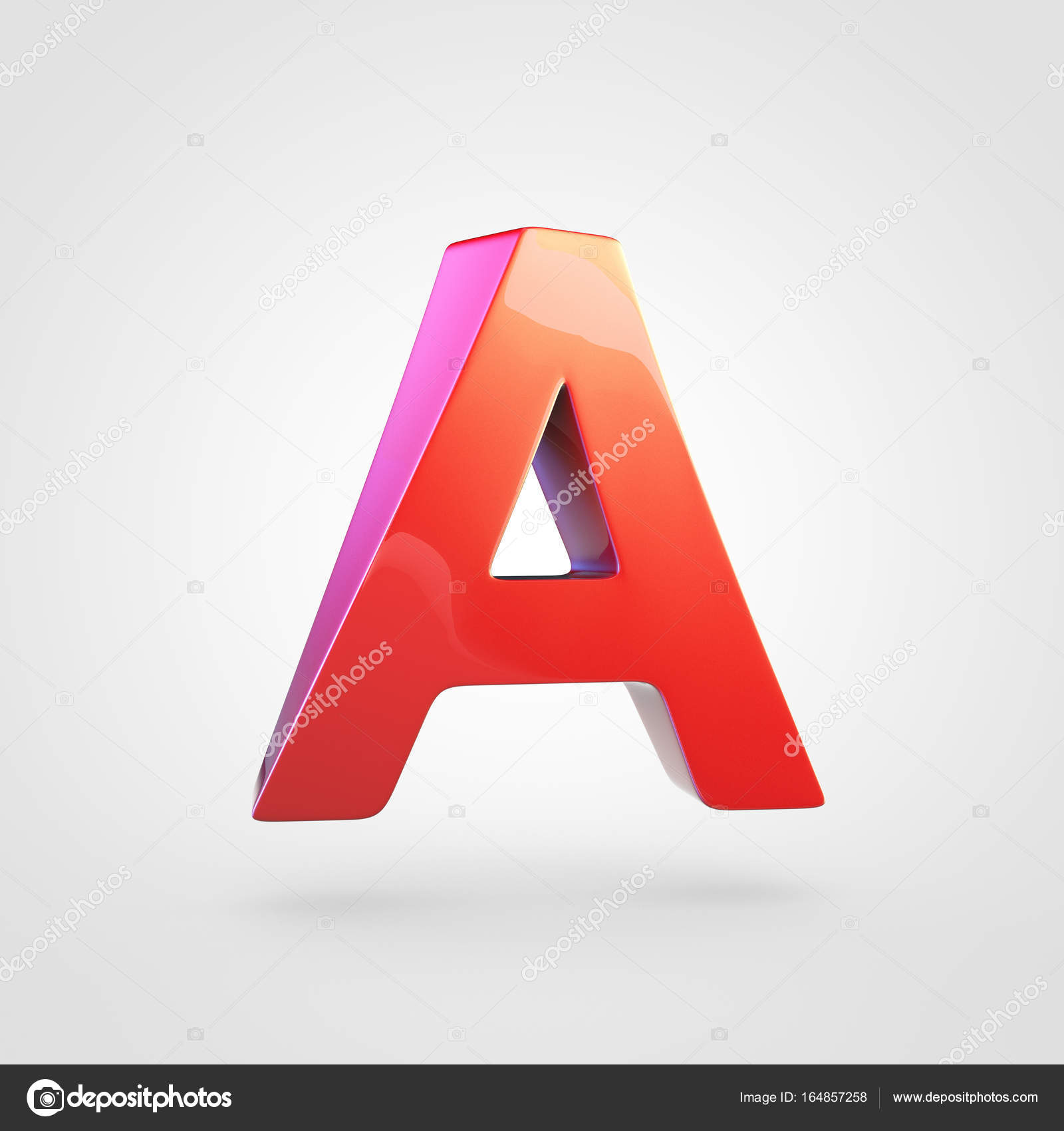 Uppercase red letter A — Stock Photo © whitebarbie #164857258