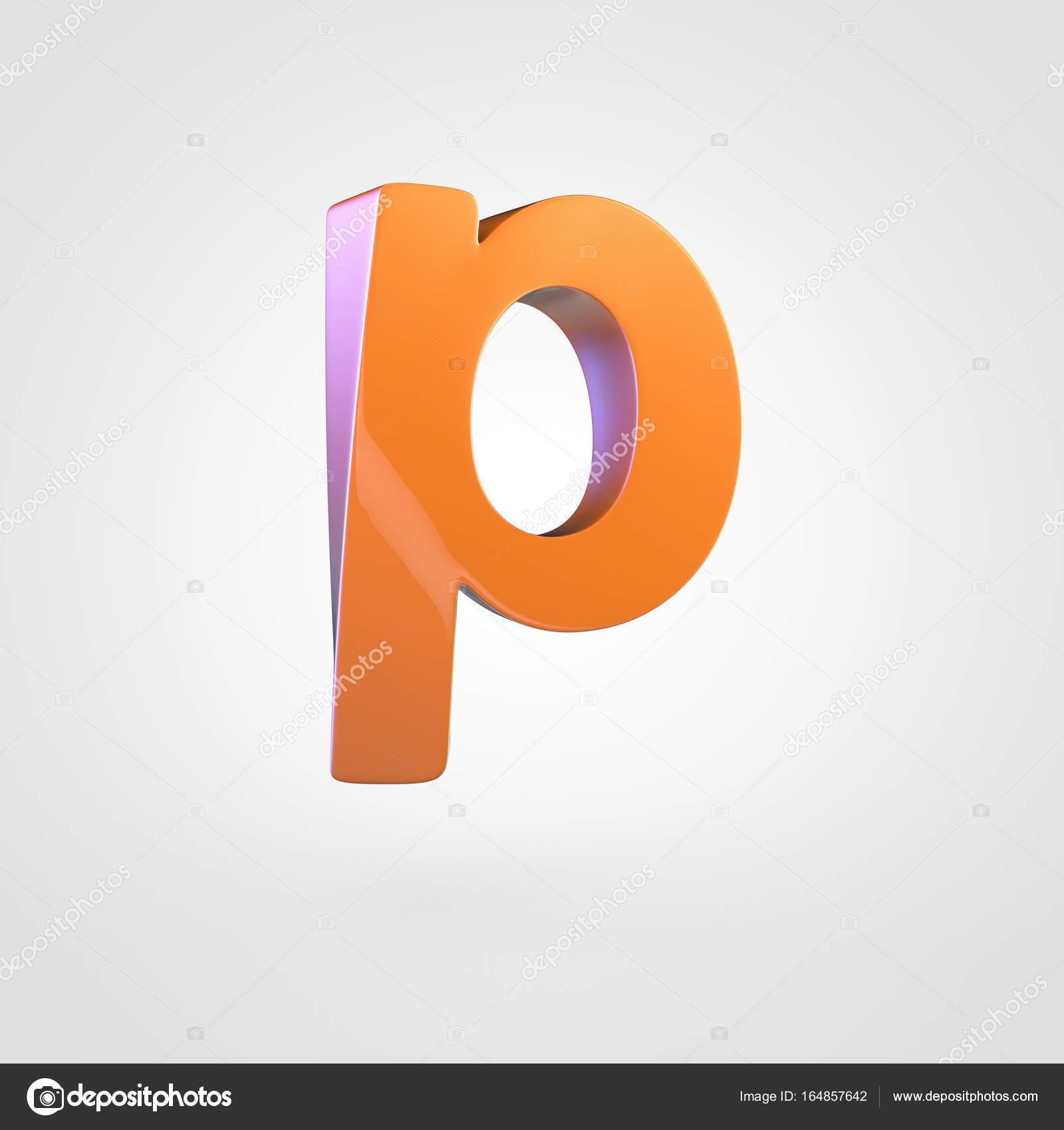 Lowercase orange letter P — Stock Photo © whitebarbie #164857642