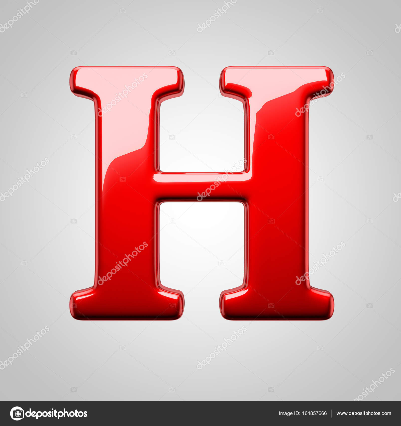 Letra roja mayúscula H: fotografía de stock © whitebarbie #164857666 ...