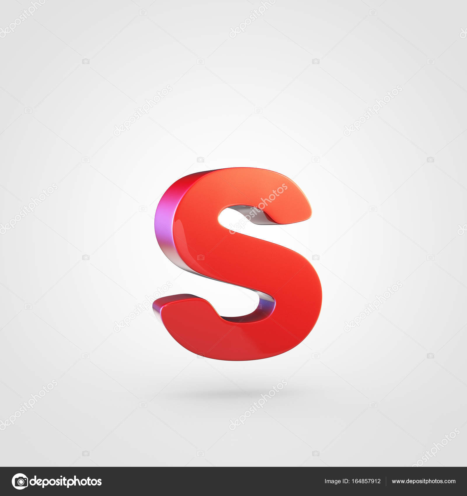 Lowercase red letter S — Stock Photo © whitebarbie #164857912