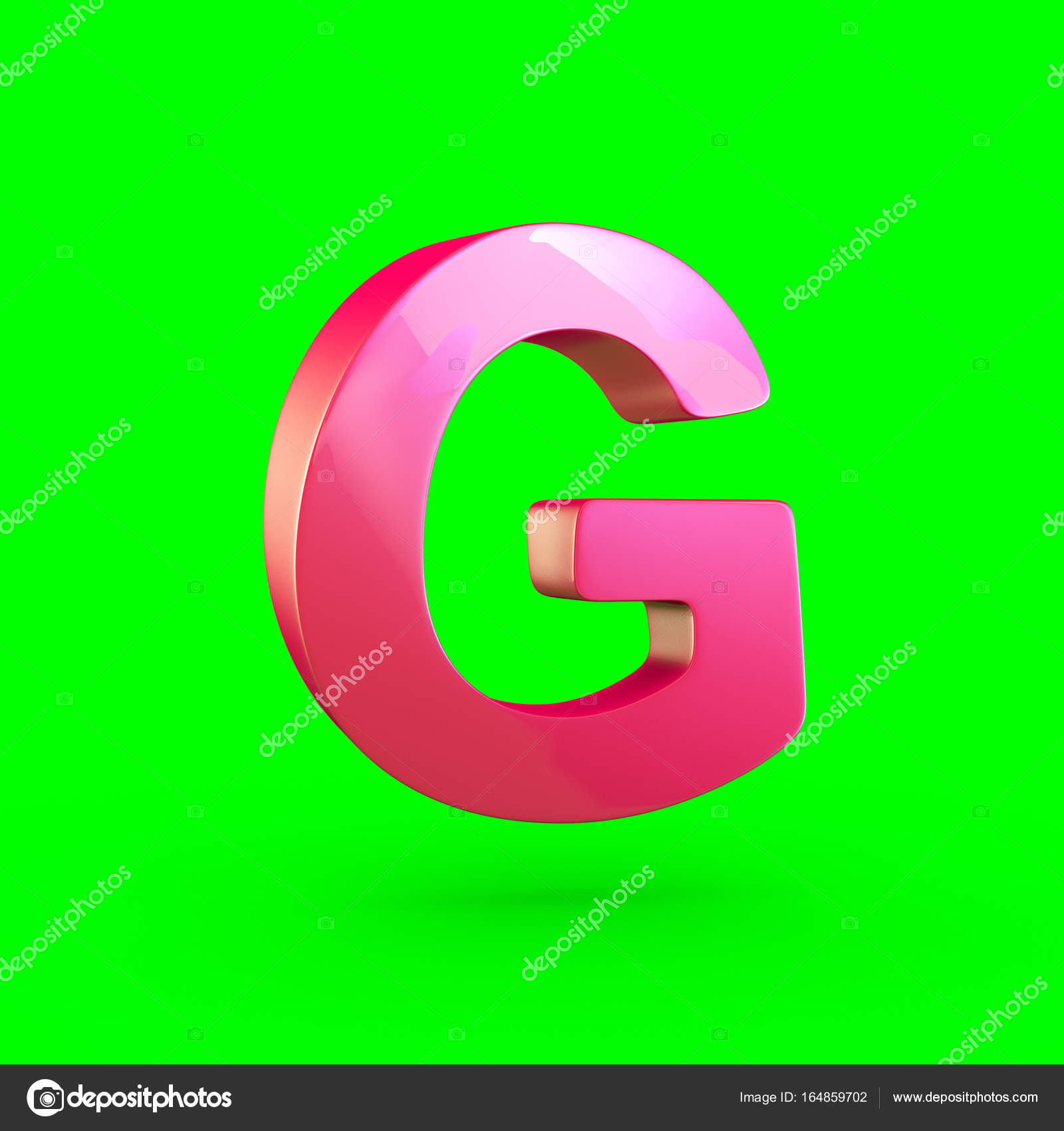Mayúscula rosa letra G Ilustración de archivo de ©whitebarbie #164859702