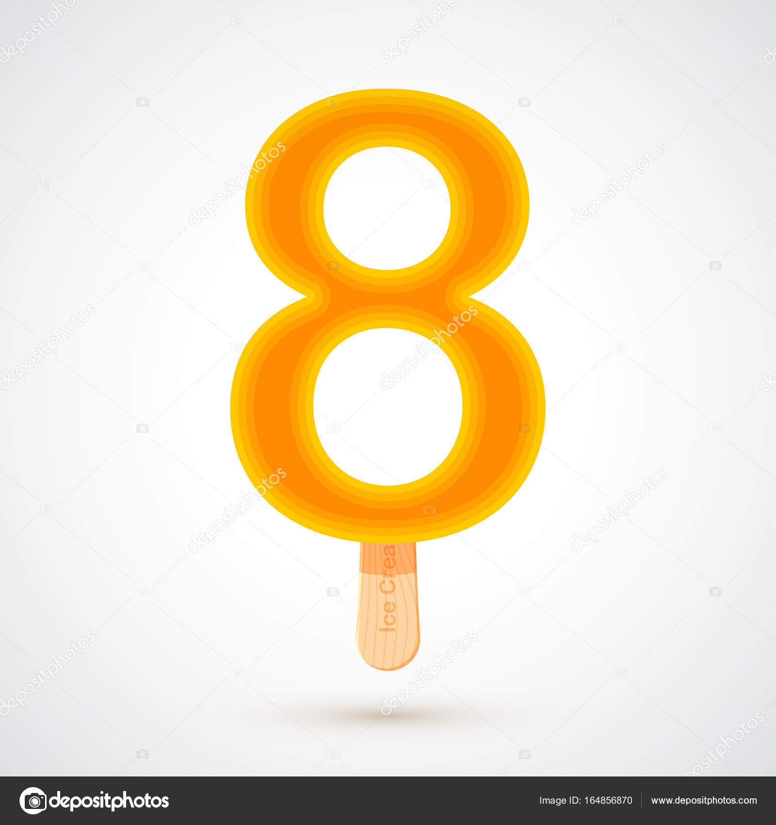 Ice cream design of number 8 Stock Vector Image by ©whitebarbie #164856870