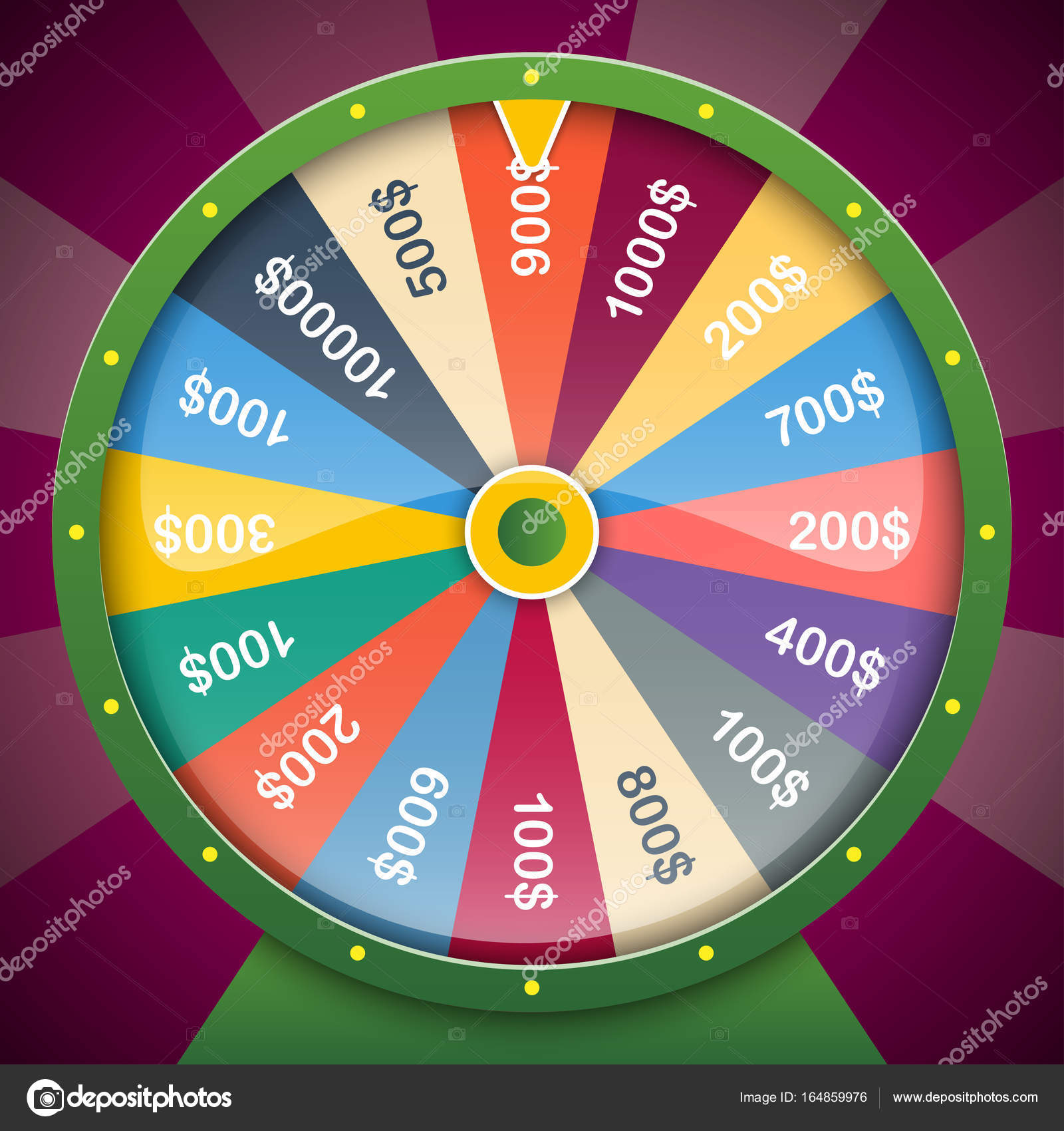 Wheel Of Fortune Wheel Layout