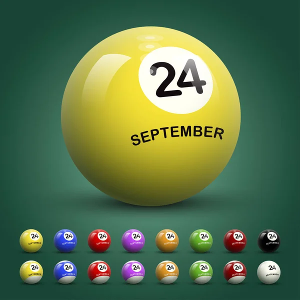 Billiard ball on green table background Stock Vector Image by ...