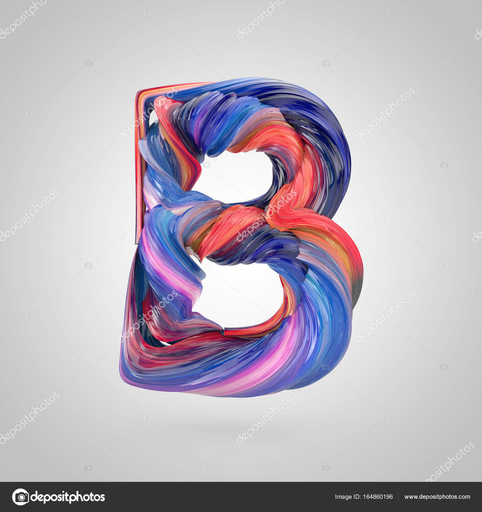 Bright painted uppercase letter B Stock Photo by ©whitebarbie 164860196