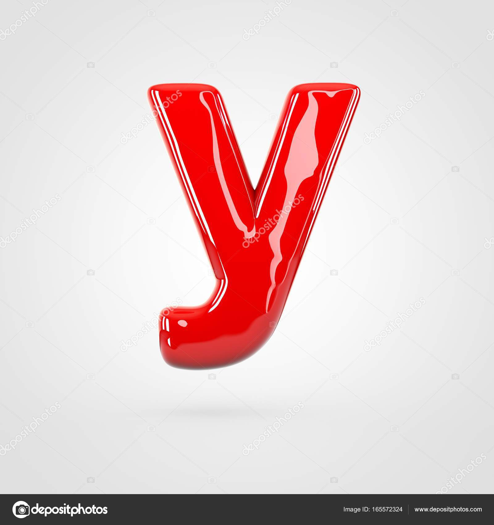 Lowercase red letter Y — Stock Photo © whitebarbie #165572324