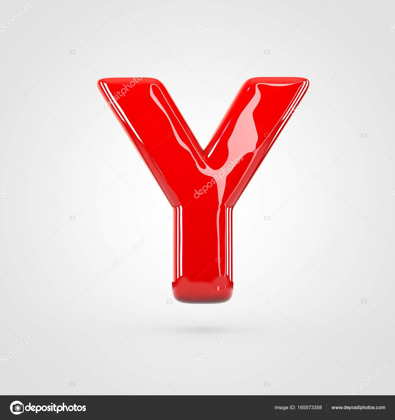 Uppercase red letter Y — Stock Photo © whitebarbie #165573358