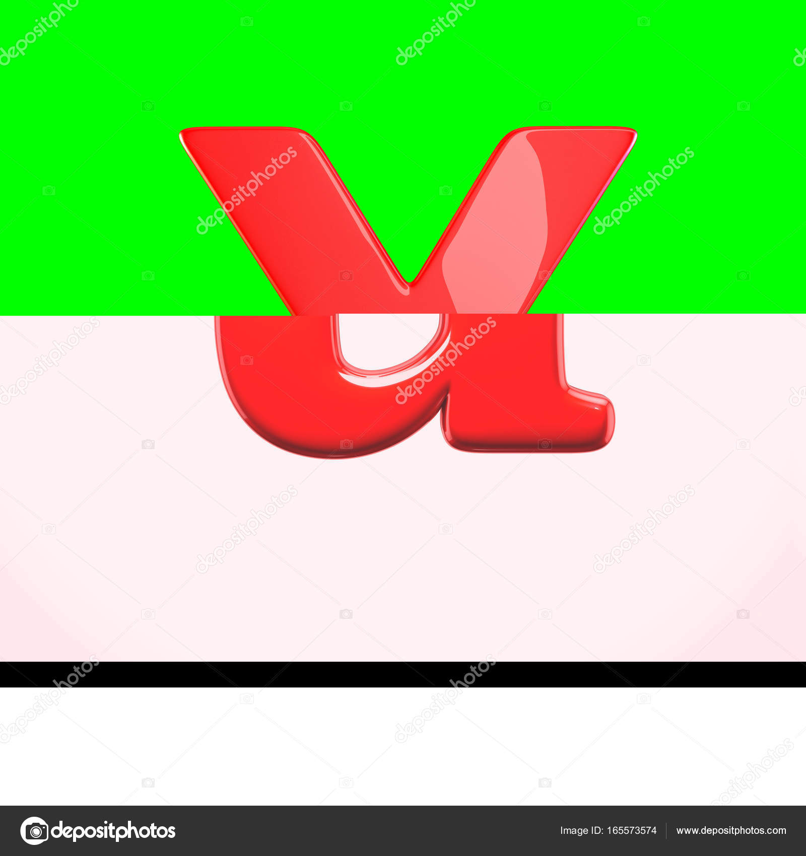 Letras brillantes rojas creativas — Foto de stock © whitebarbie #165573574