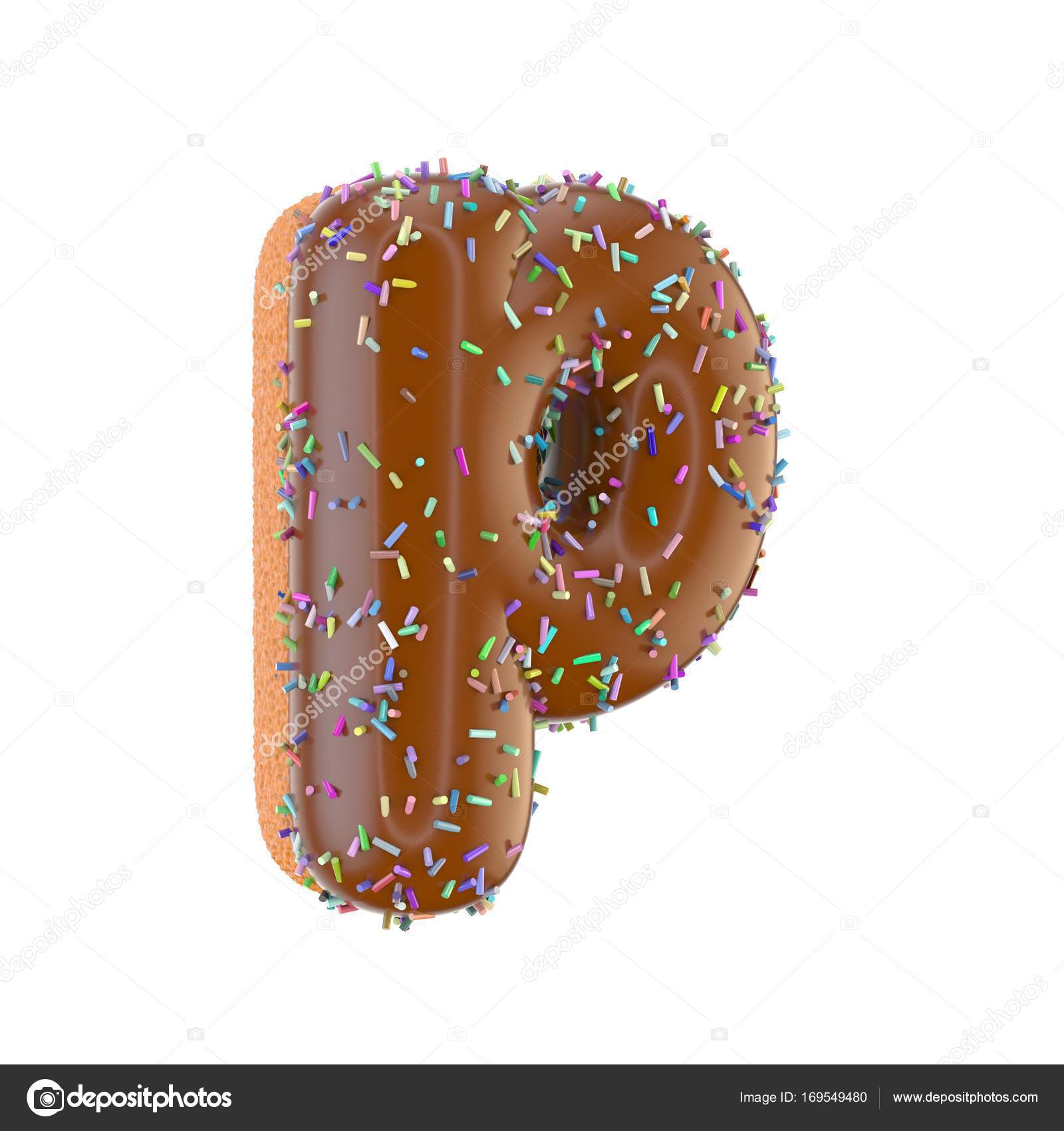 Donut letter p lowercase Stock Photo by ©whitebarbie 169549480