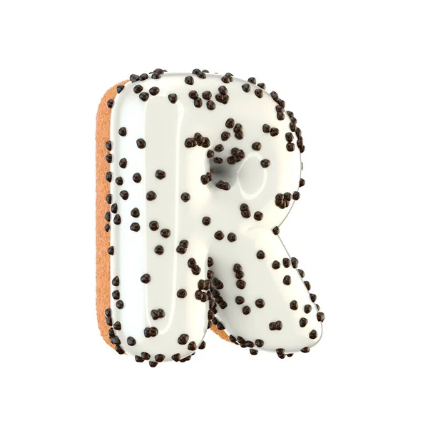 Donut letter R uppercase Stock Photo by ©whitebarbie 169550828