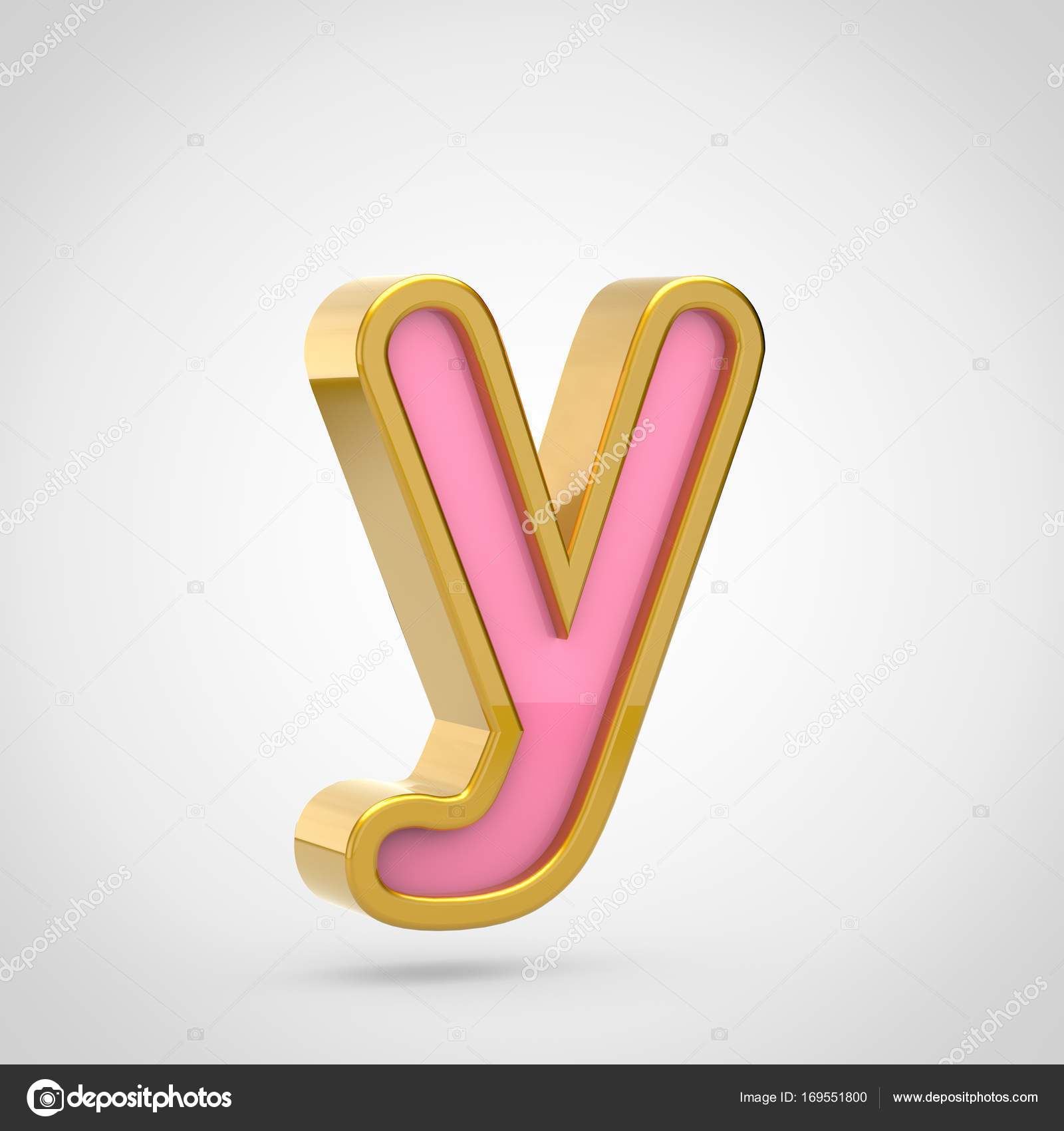 Letter Y Pink