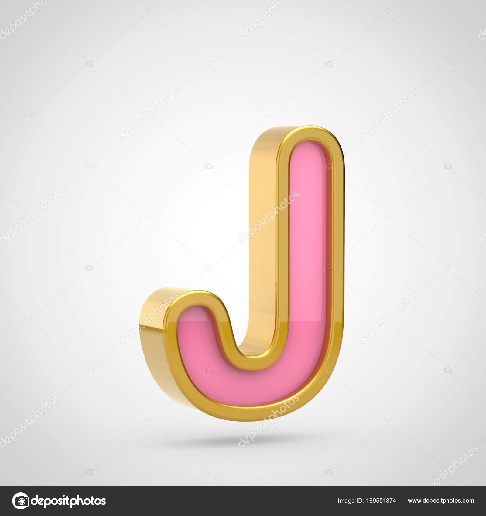 Pink letter J — Stock Photo © whitebarbie #169551874