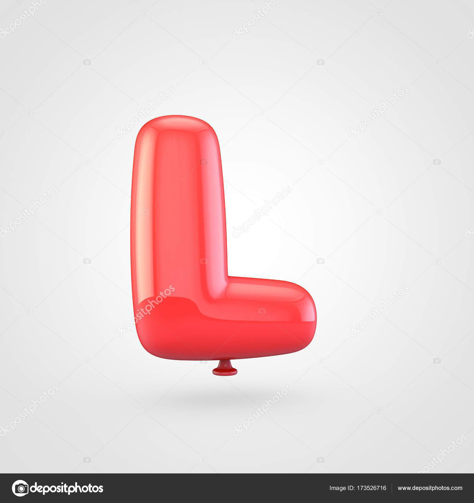 Balloon letter l uppercase — Stock Photo © whitebarbie #173526716