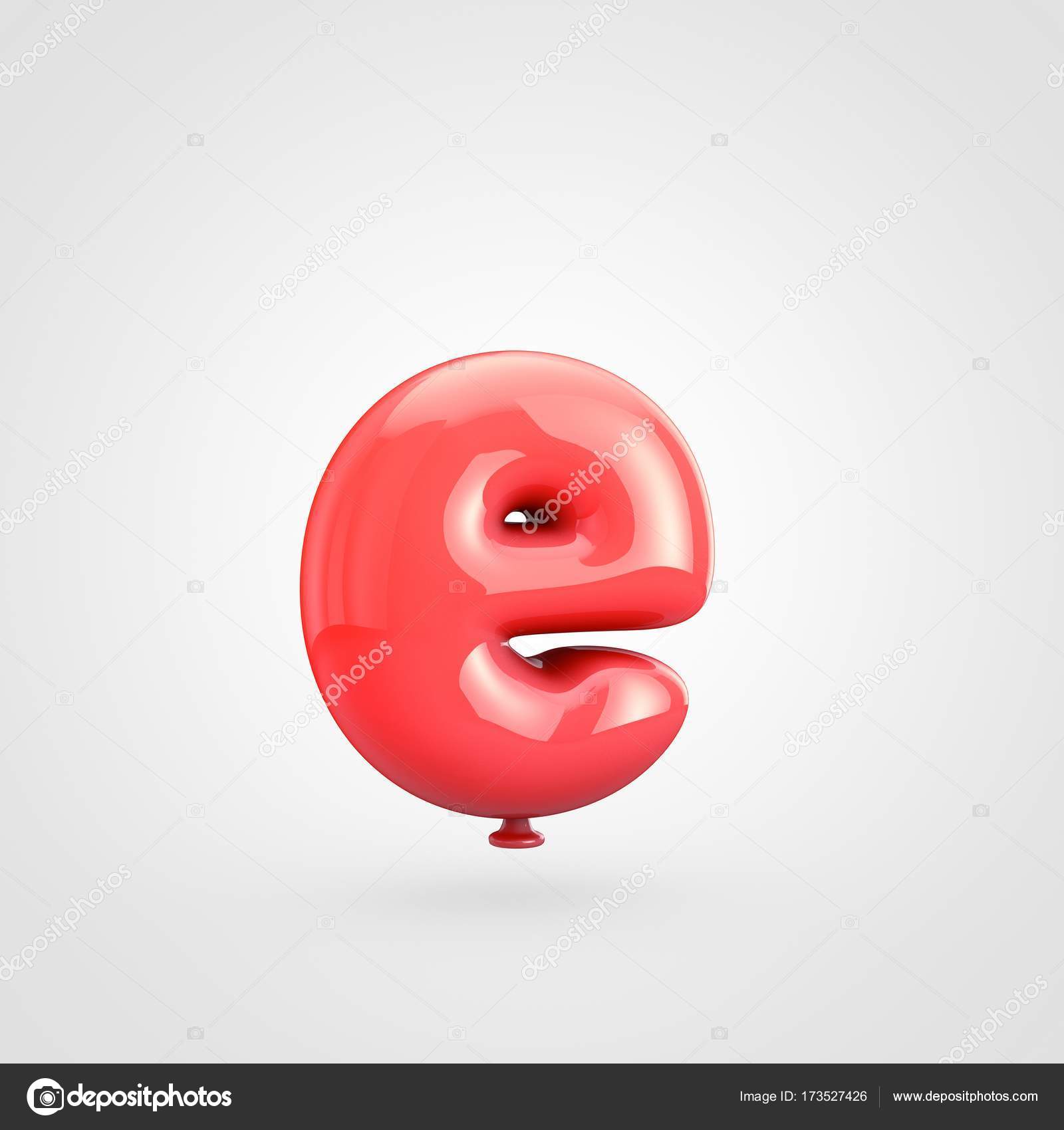 Balloon letter e lowercase Stock Photo by ©whitebarbie 173527426