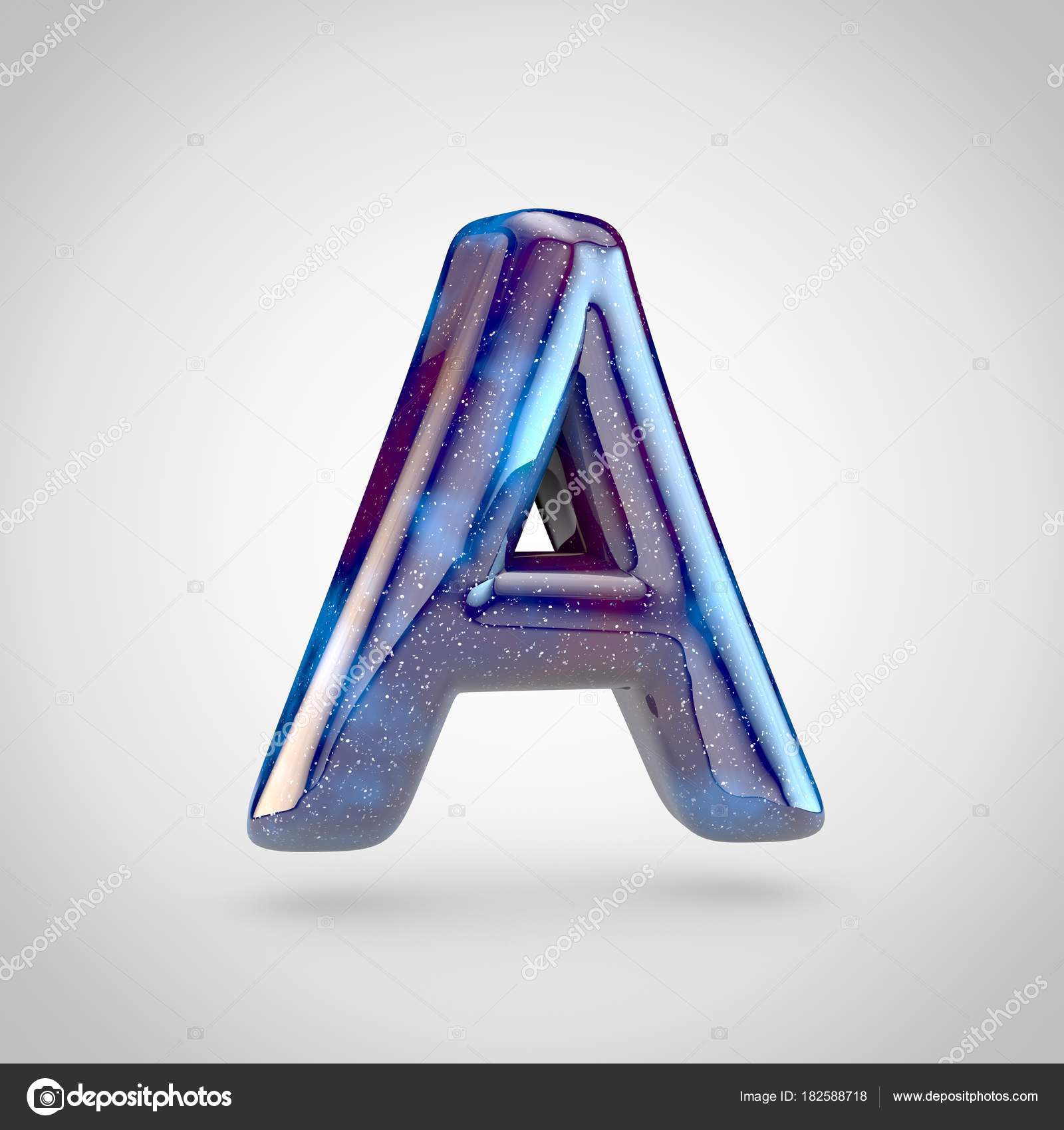Galaxy Letter Uppercase Render Galaxy Font Glittering Stars Cosmic ...
