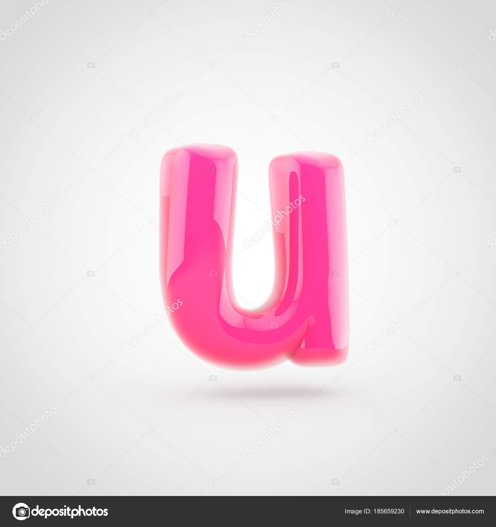 The Letter U In Pink